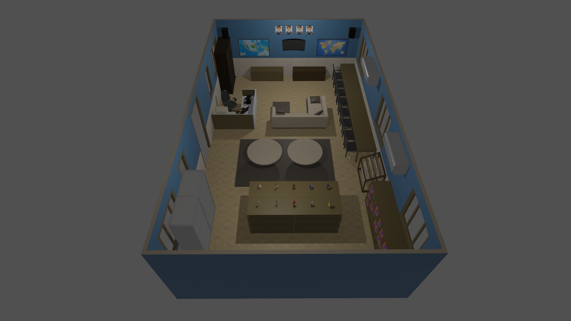 3D Library 3D Floor Plan model - TurboSquid 1742101