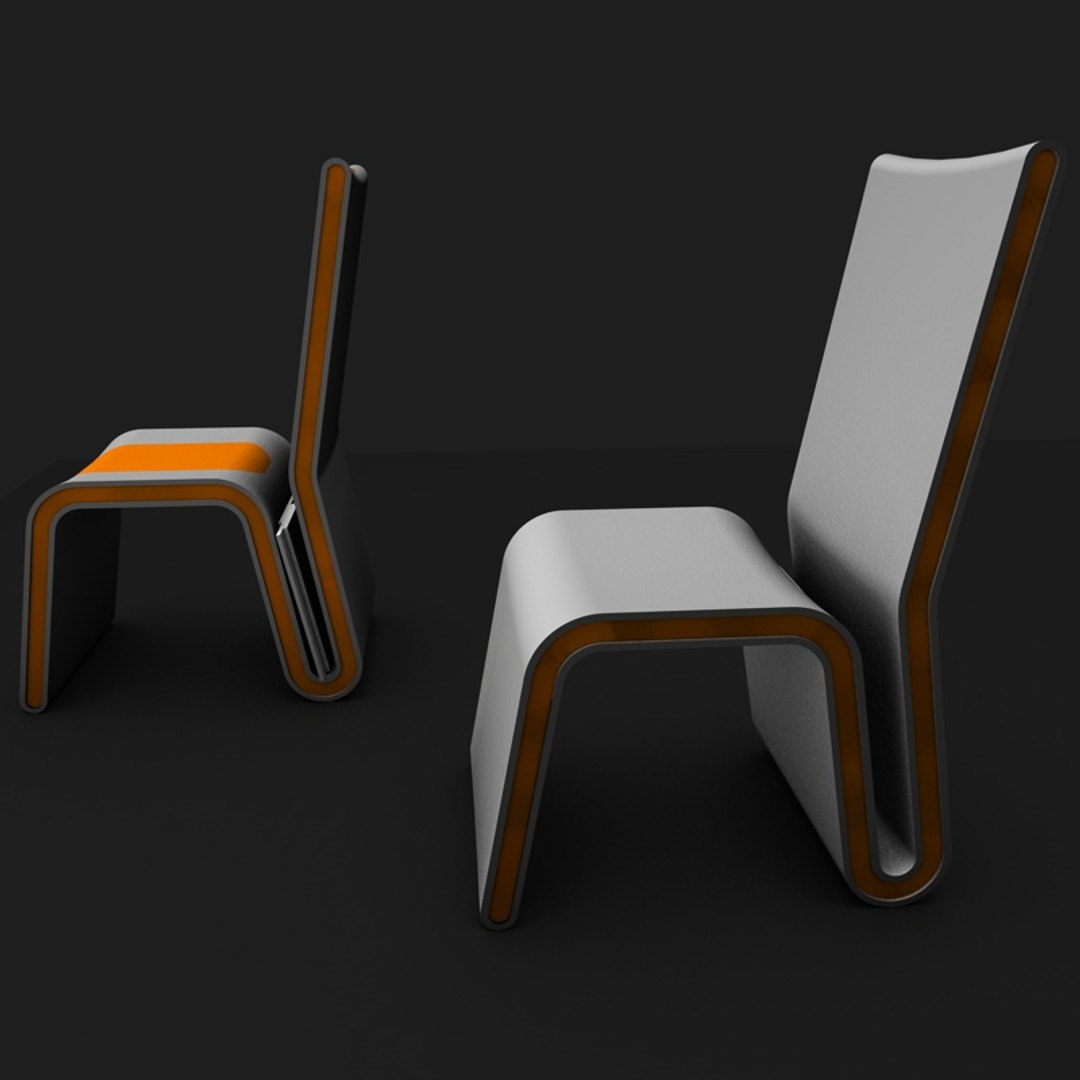 3d model shape chair
