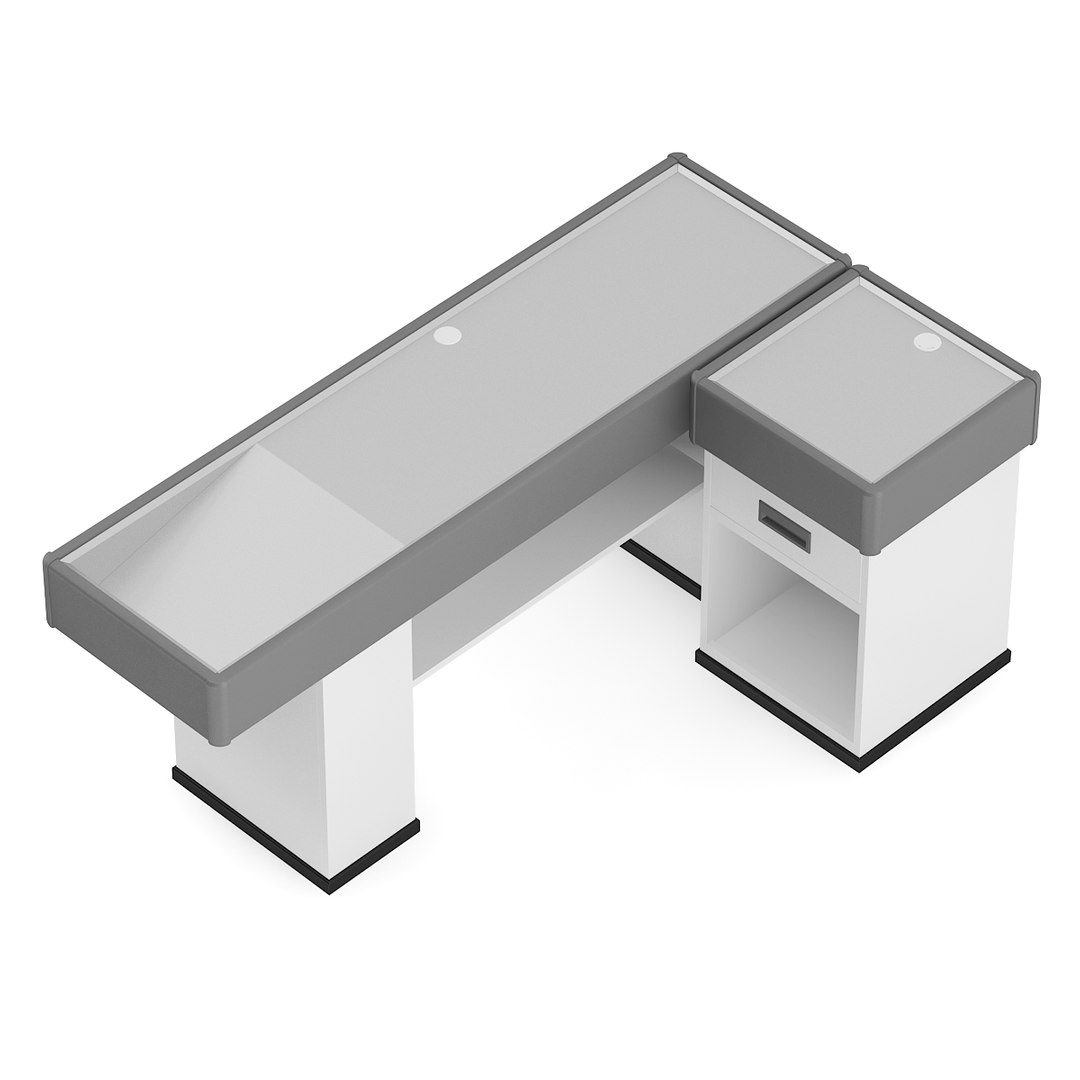 3d Cash Cashier Desk Model