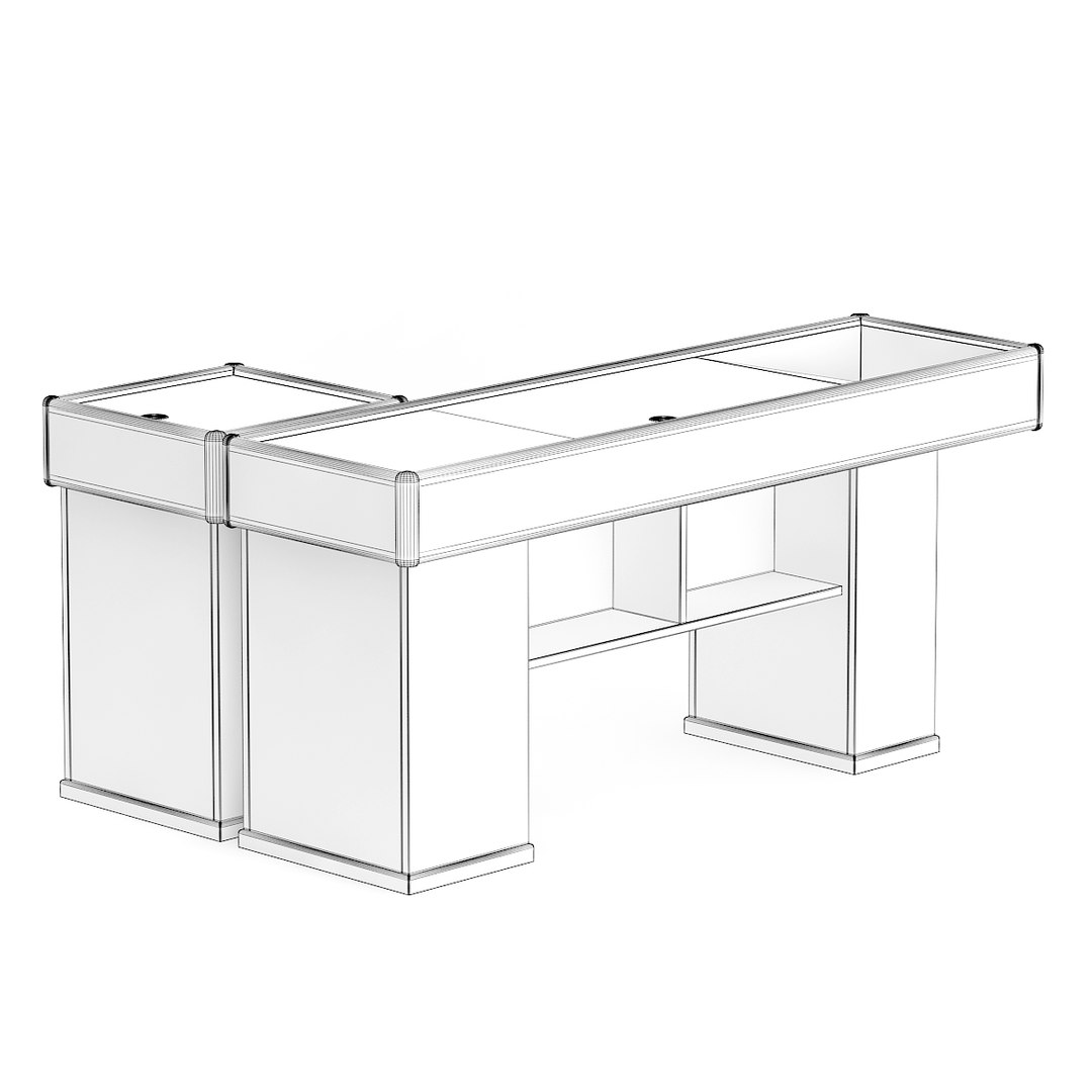 3d Cash Cashier Desk Model
