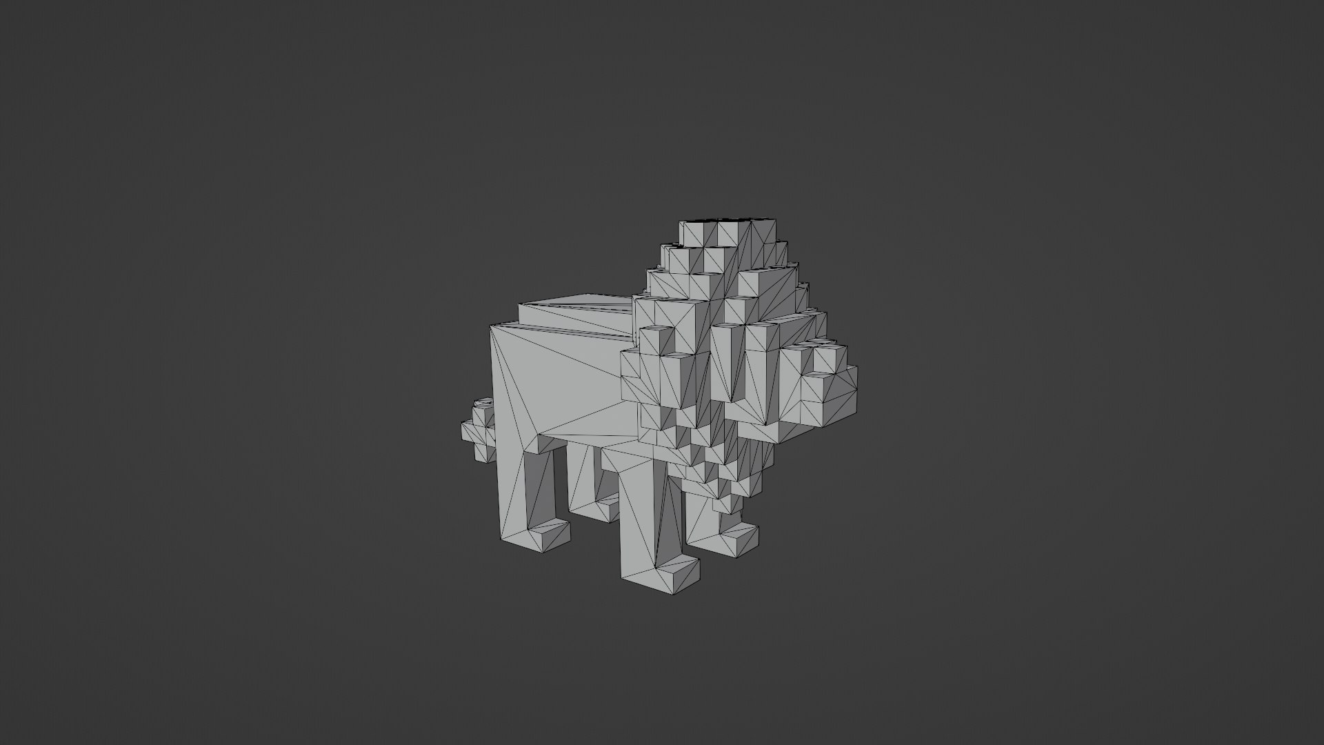 Voxel Lion Model - TurboSquid 1926584