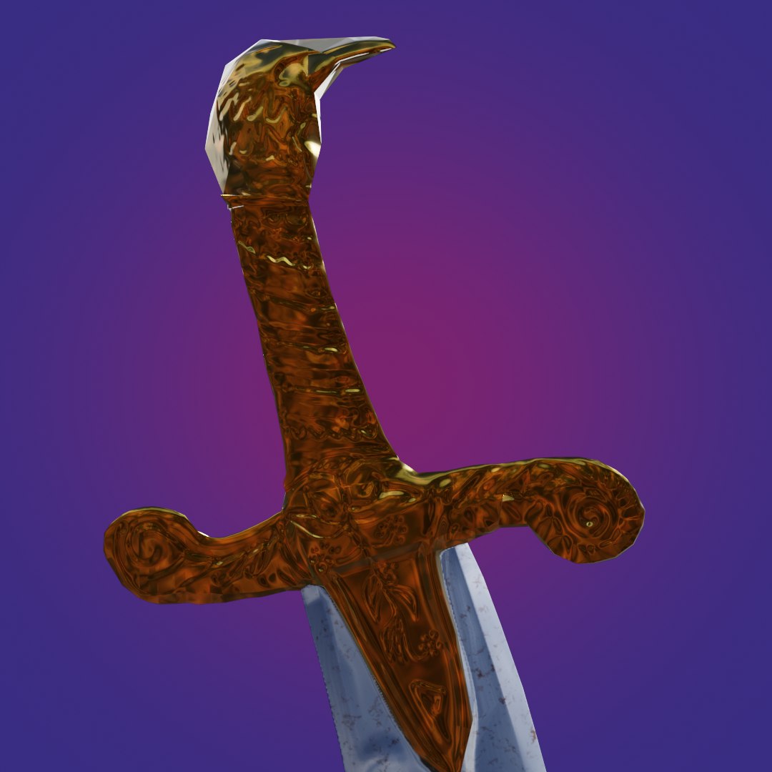 Jatagan LowPoly 3D Model - TurboSquid 1768119