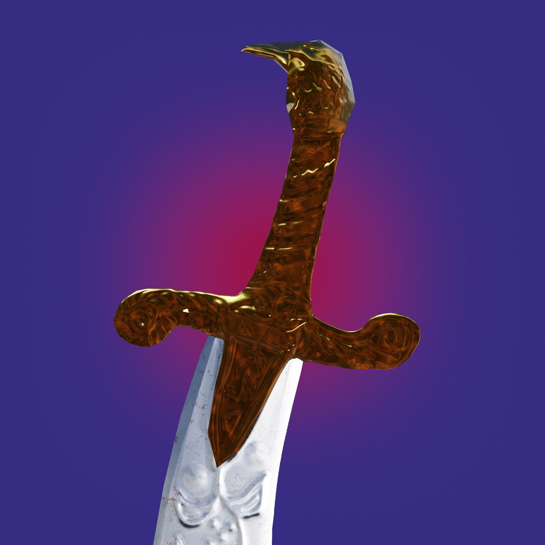 Jatagan LowPoly 3D Model - TurboSquid 1768119