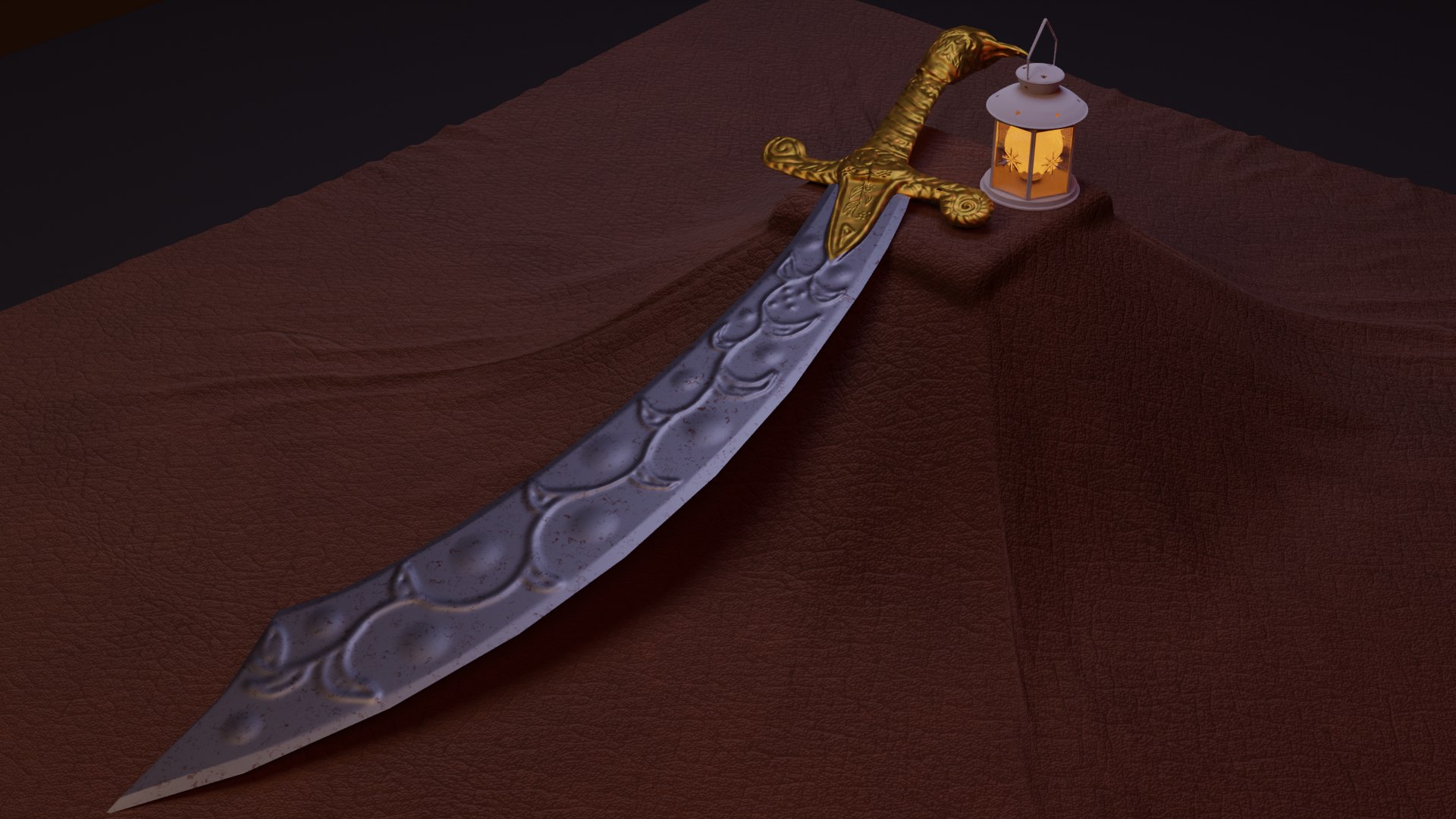 Jatagan LowPoly 3D Model - TurboSquid 1768119