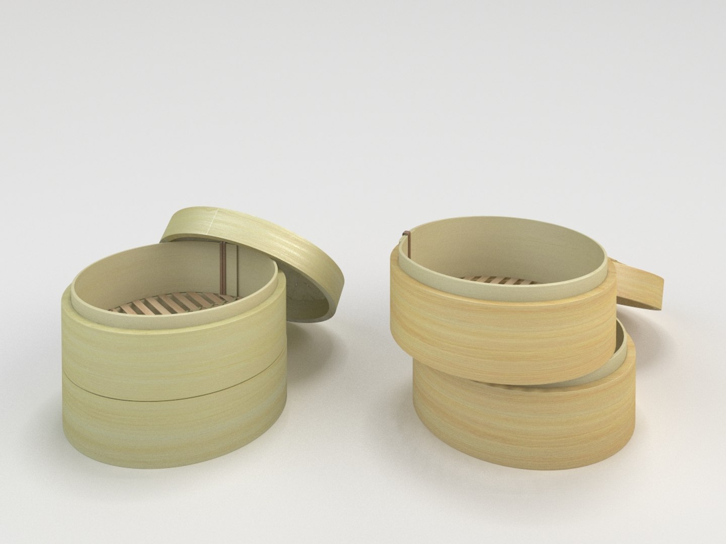 3d Bamboo Steamer Steam