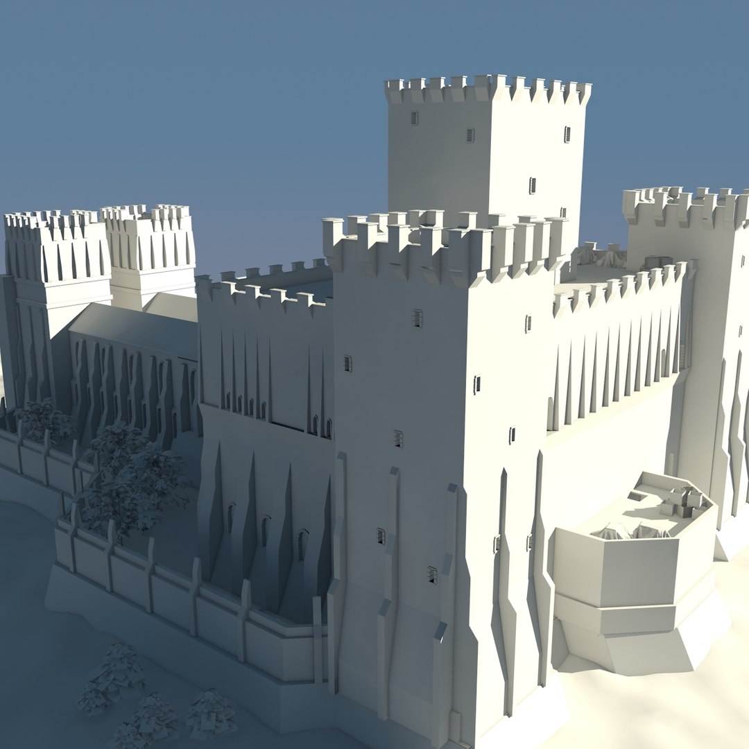 medieval castle 3d max