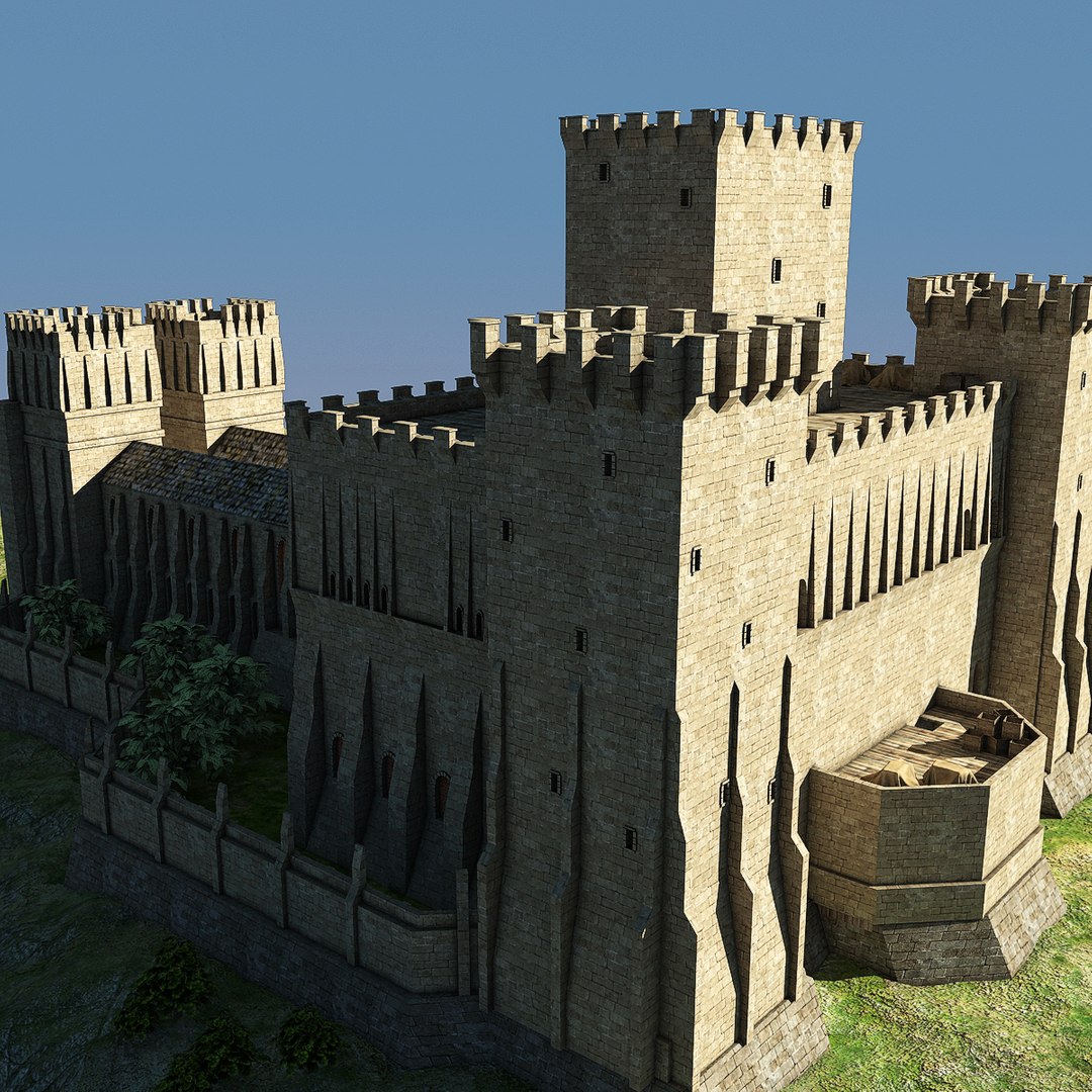 medieval castle 3d max
