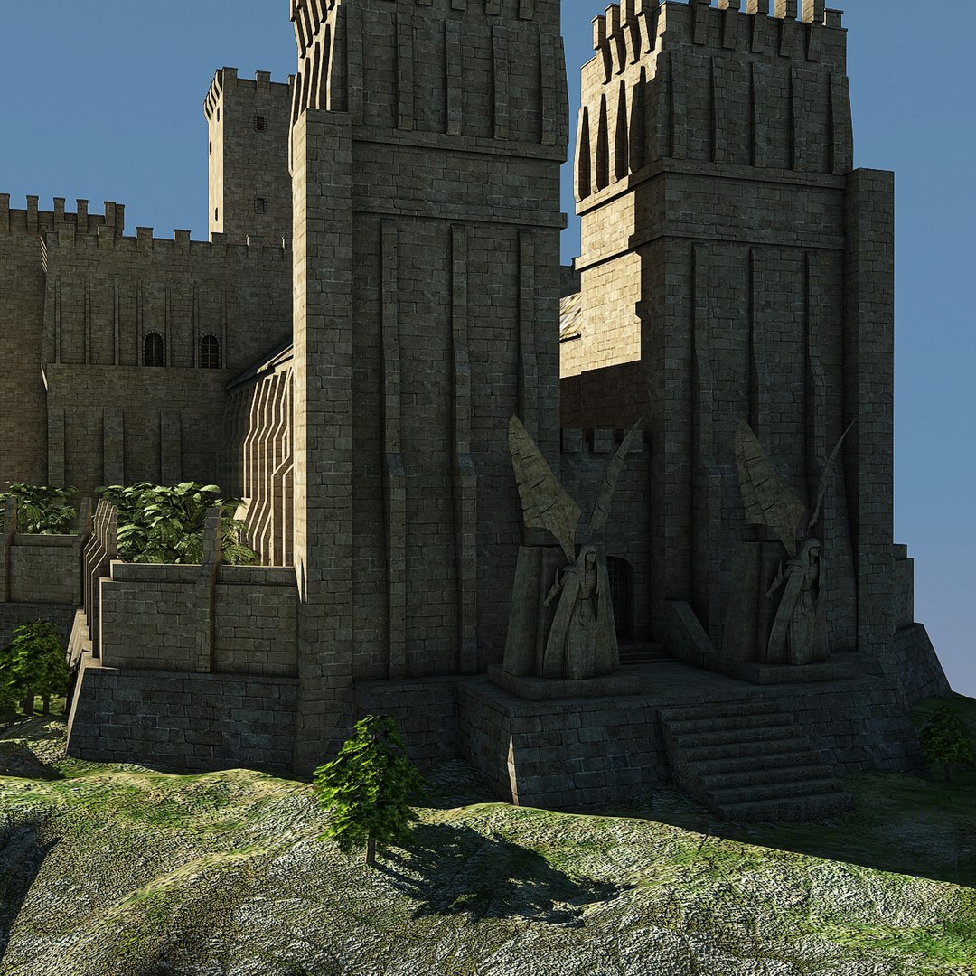 medieval castle 3d max