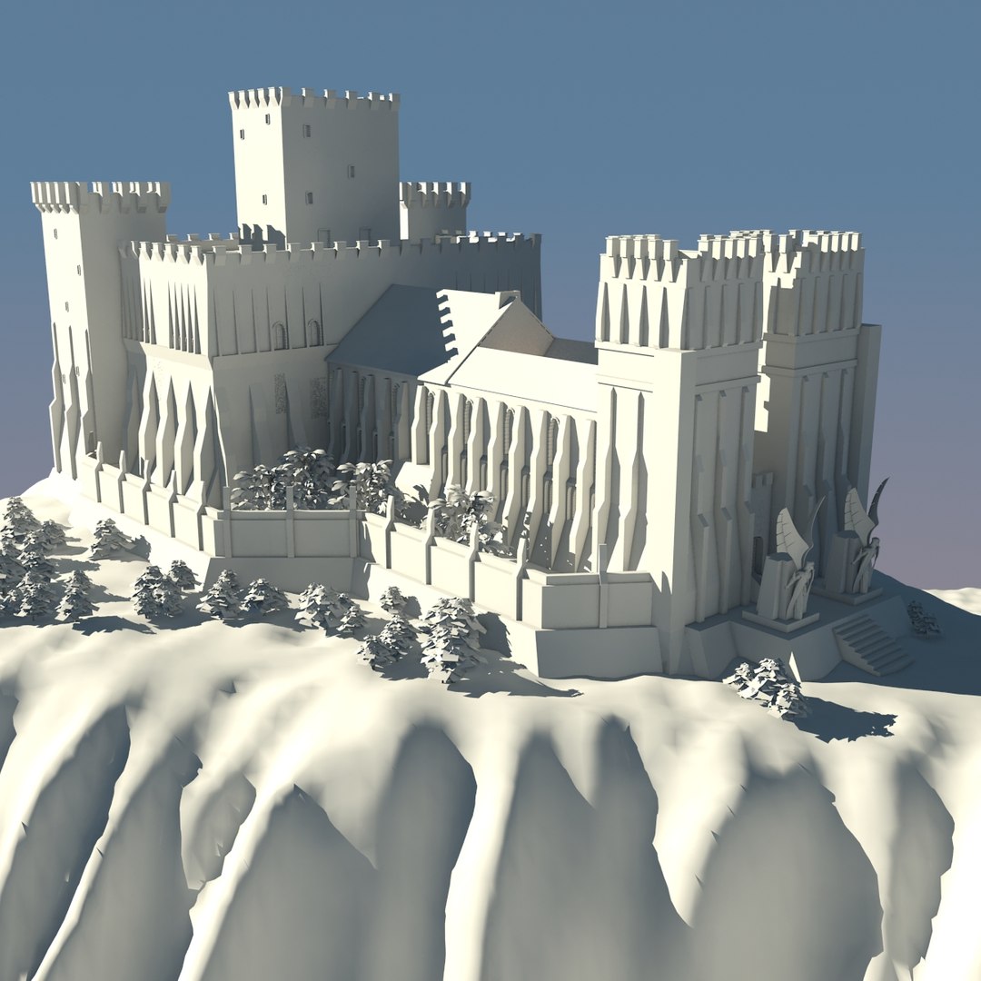 medieval castle 3d max