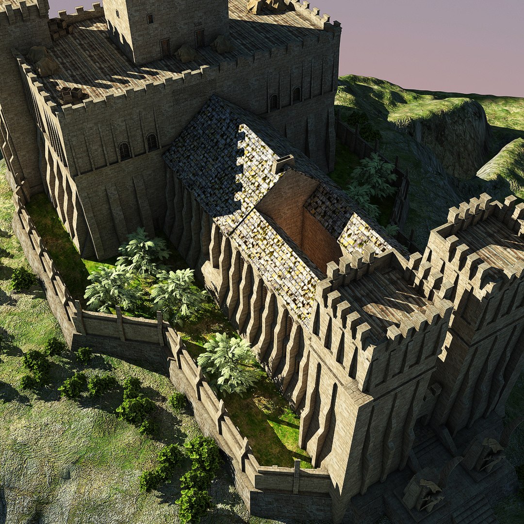 medieval castle 3d max