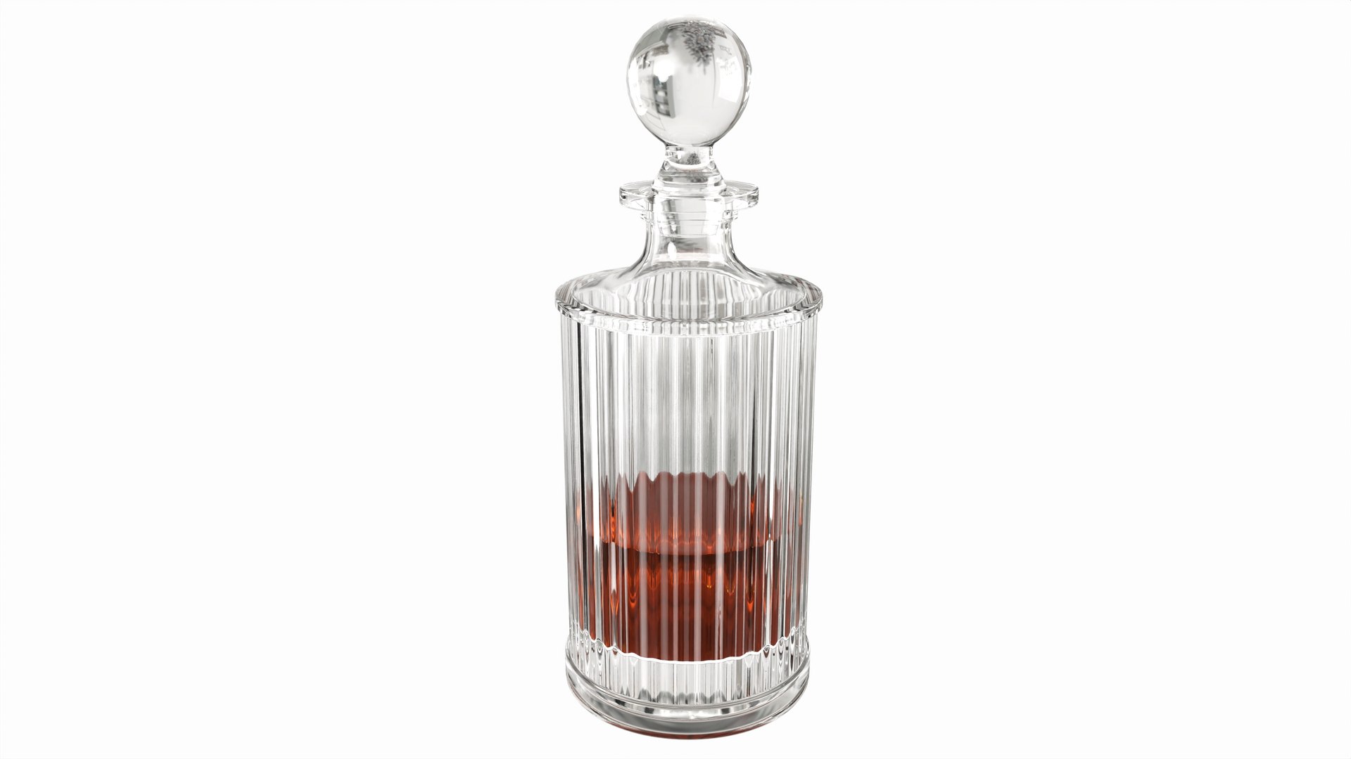 3D Bourbon Brandy Liquor Rum Whiskey Decanter Model - TurboSquid 2237763