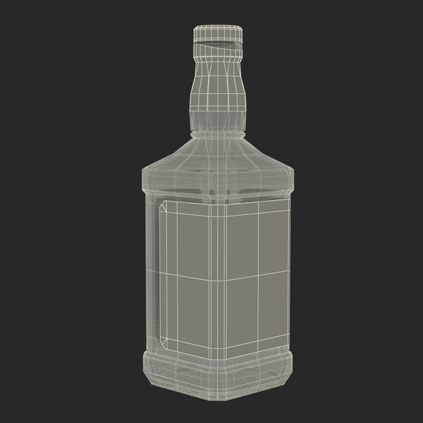 jack daniels bottle 3d model