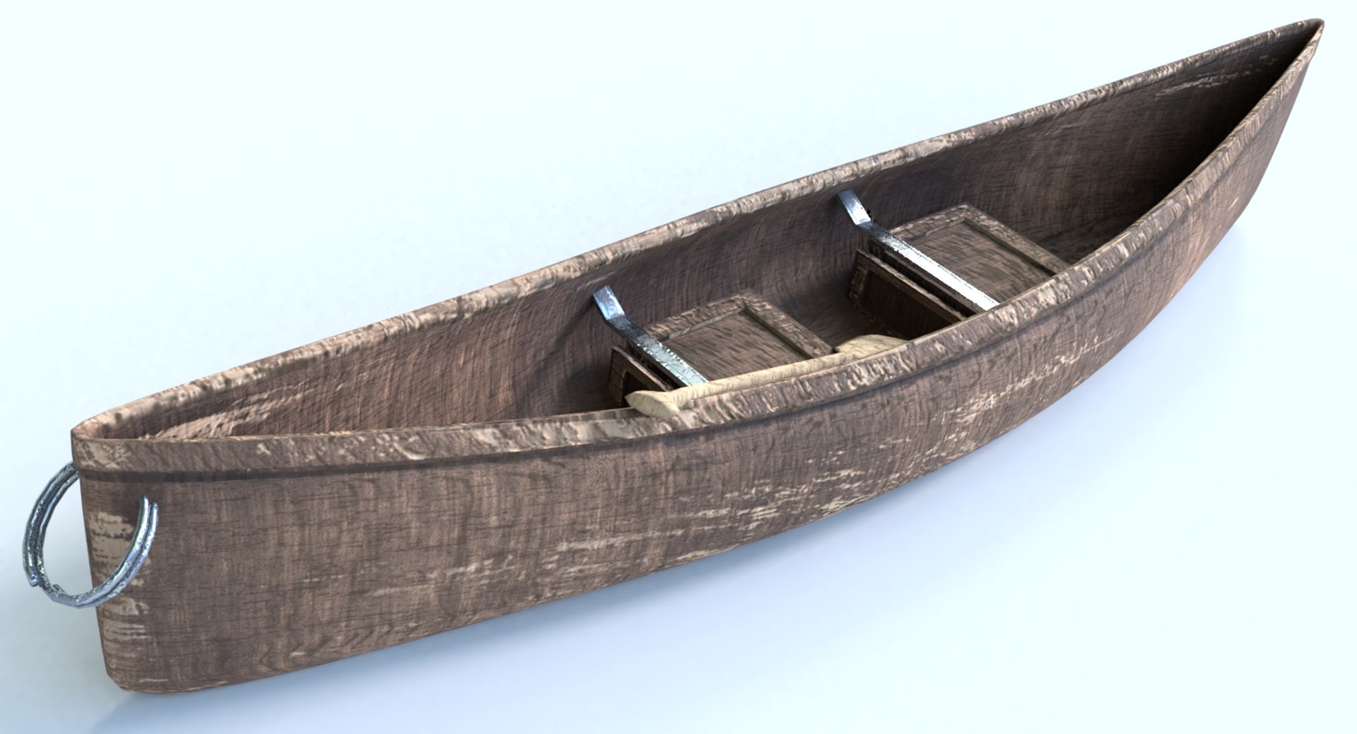 Canoe Boat 3D Model - TurboSquid 1358809