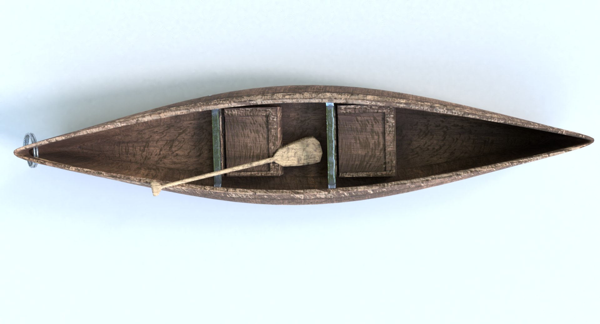 Canoe Boat 3D Model - TurboSquid 1358809