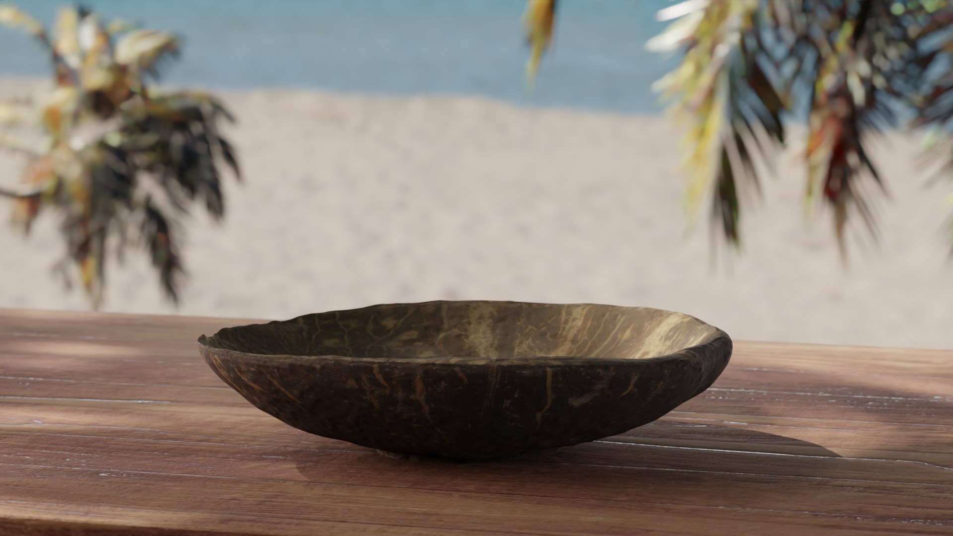 Coconut PLate 3D model - TurboSquid 1914017