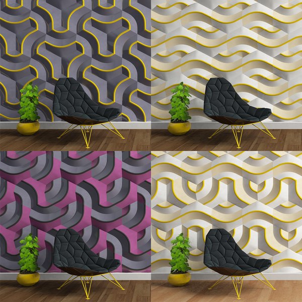 modelo 3d Modular Panel Wall - TurboSquid 1921940