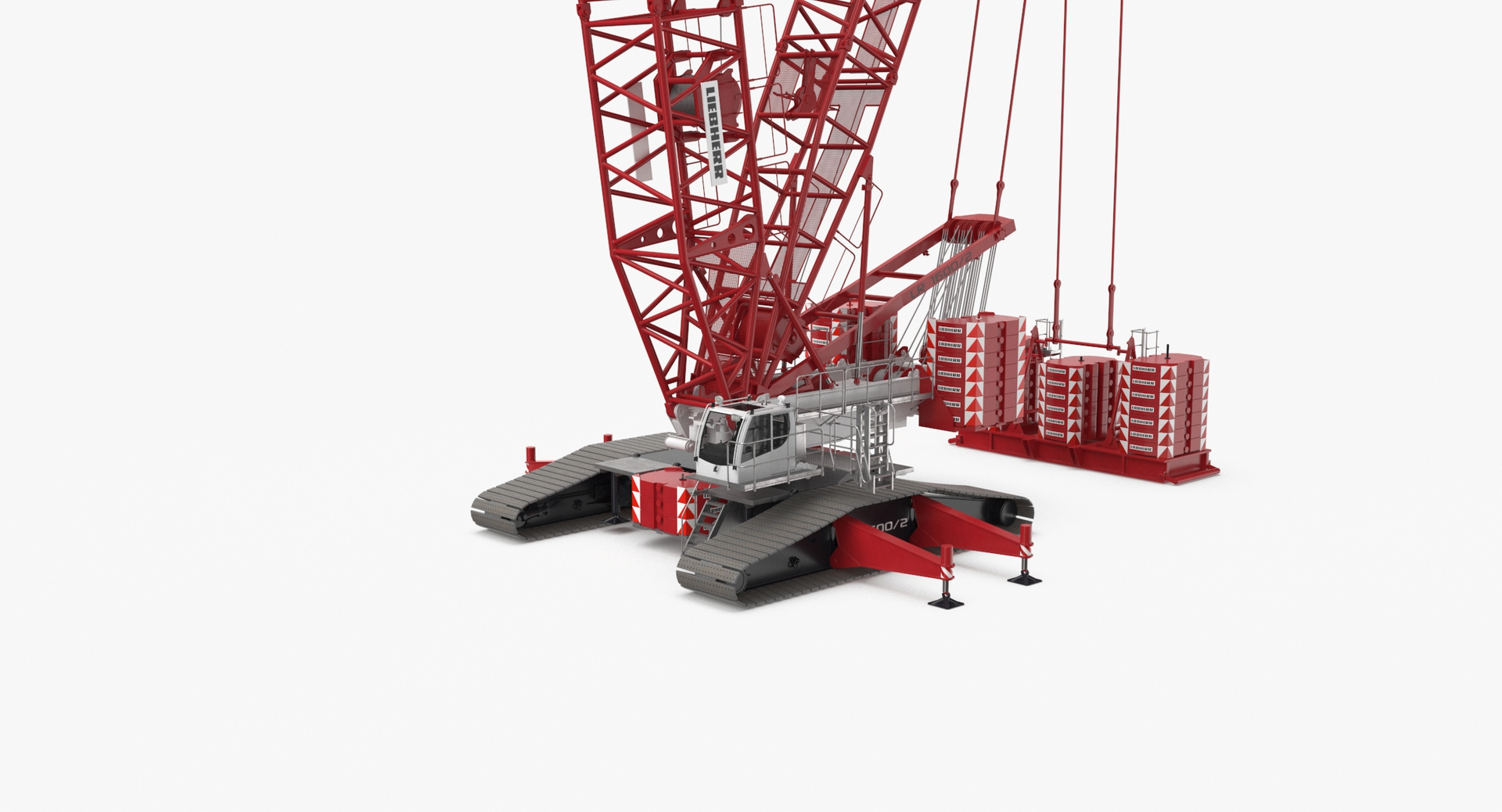 Liebherr lr 1600-2 crawler crane 3D - TurboSquid 1700750