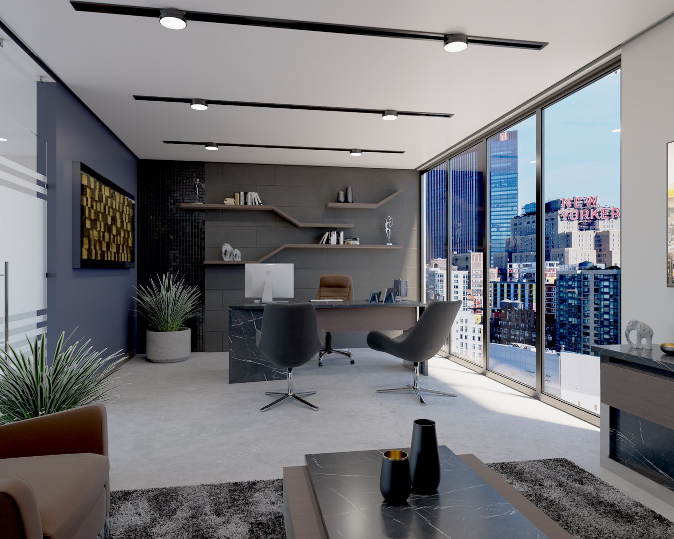 3D Executive Desk - TurboSquid 2189599