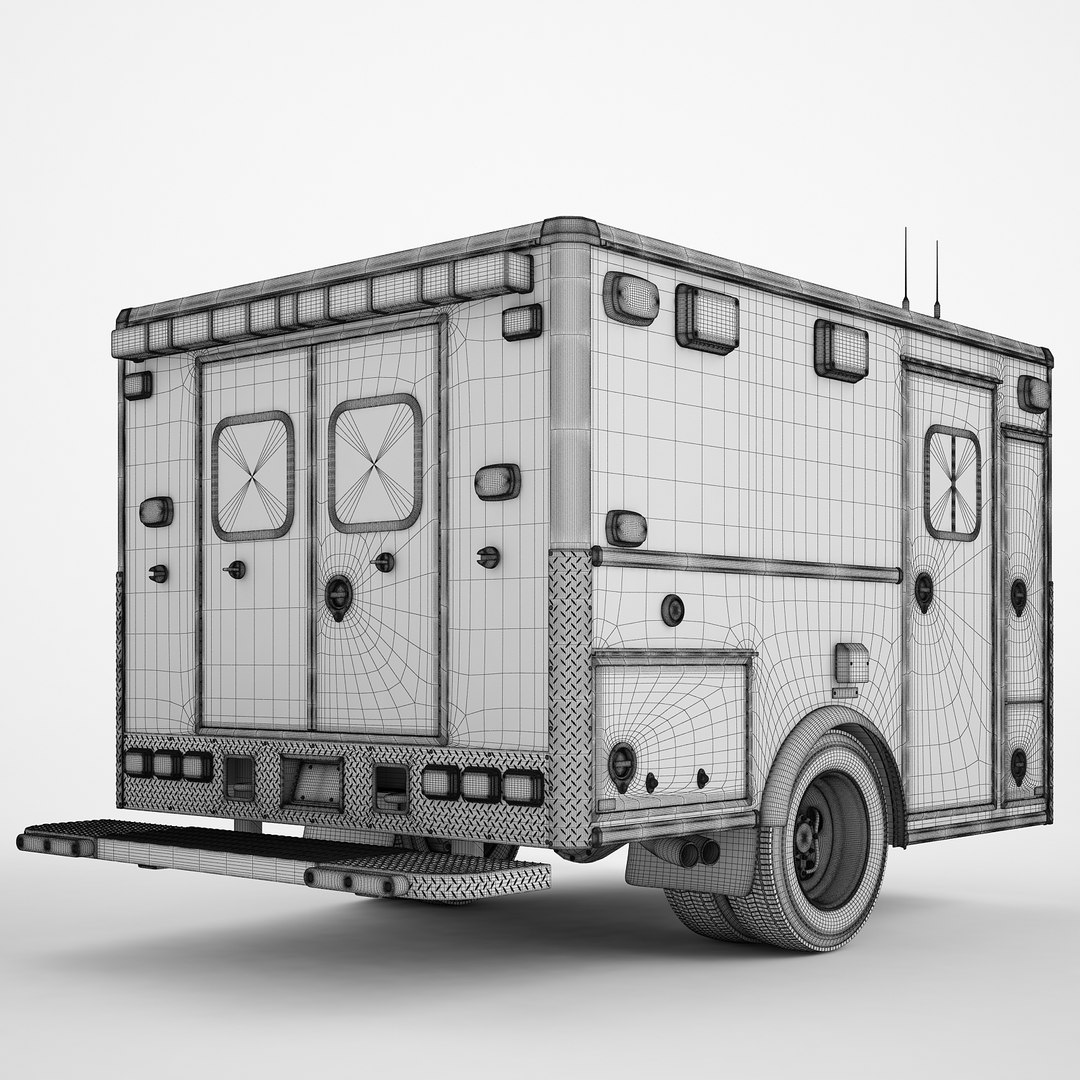 3D Ambulance Cabin Car Model - TurboSquid 1577361