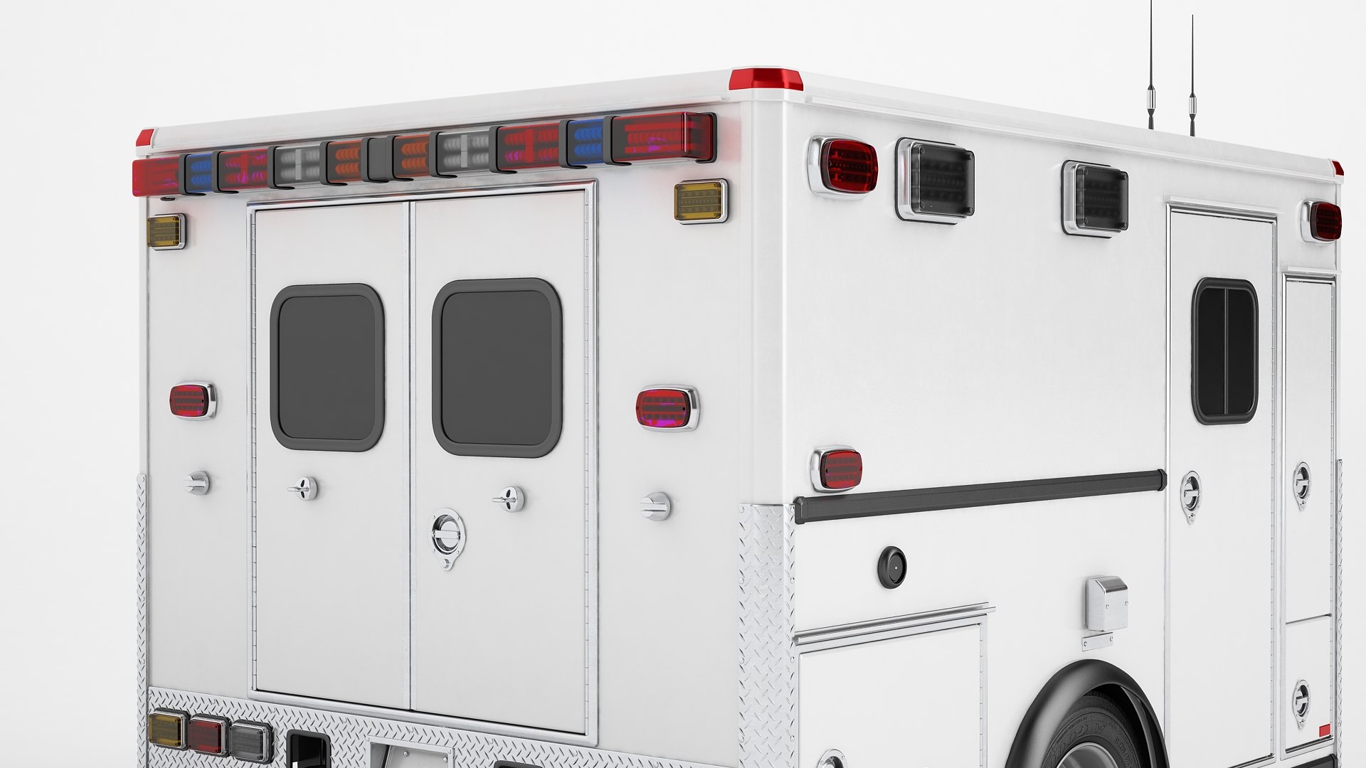 3D ambulance cabin car model - TurboSquid 1577361