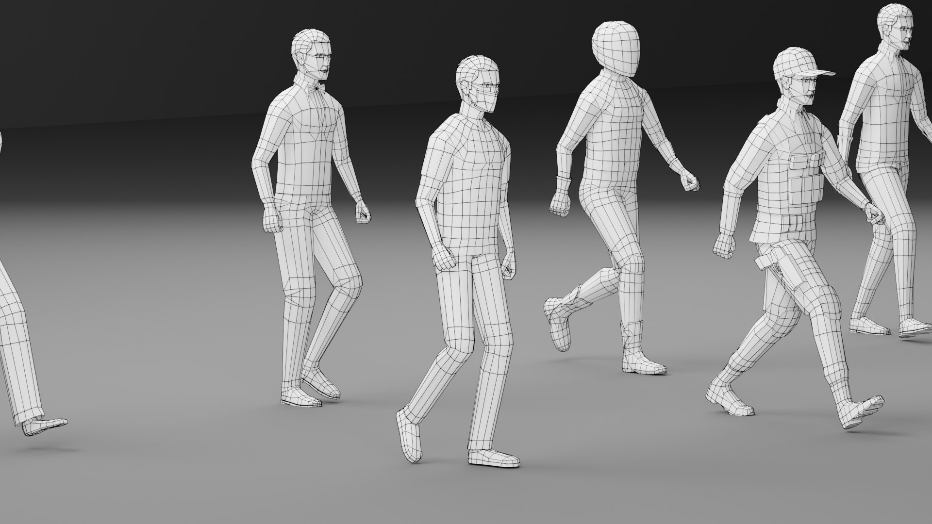 3D Male Pack 03 - Lowpoly - Rigged Model - TurboSquid 2146974