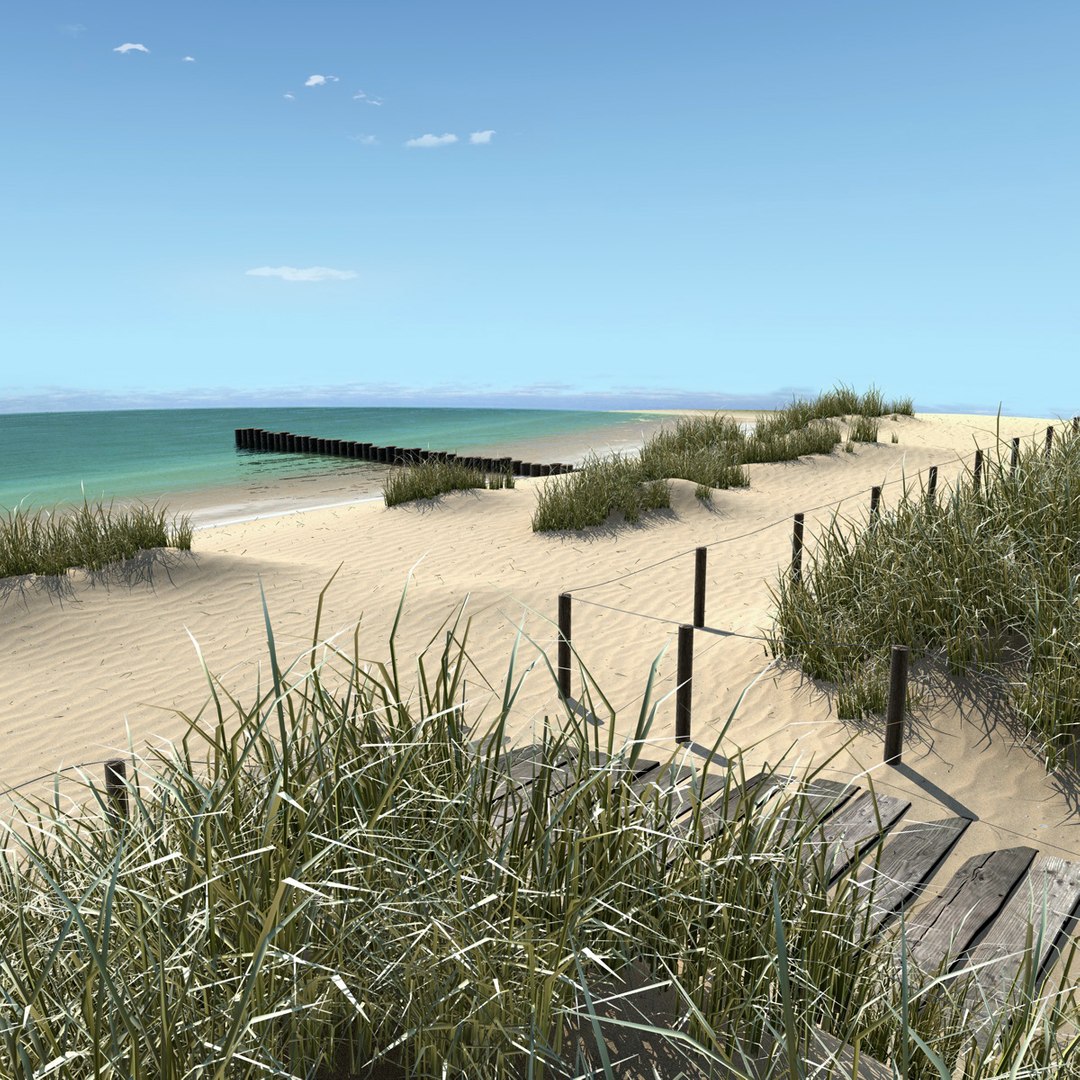 3d Modeled Beach Model