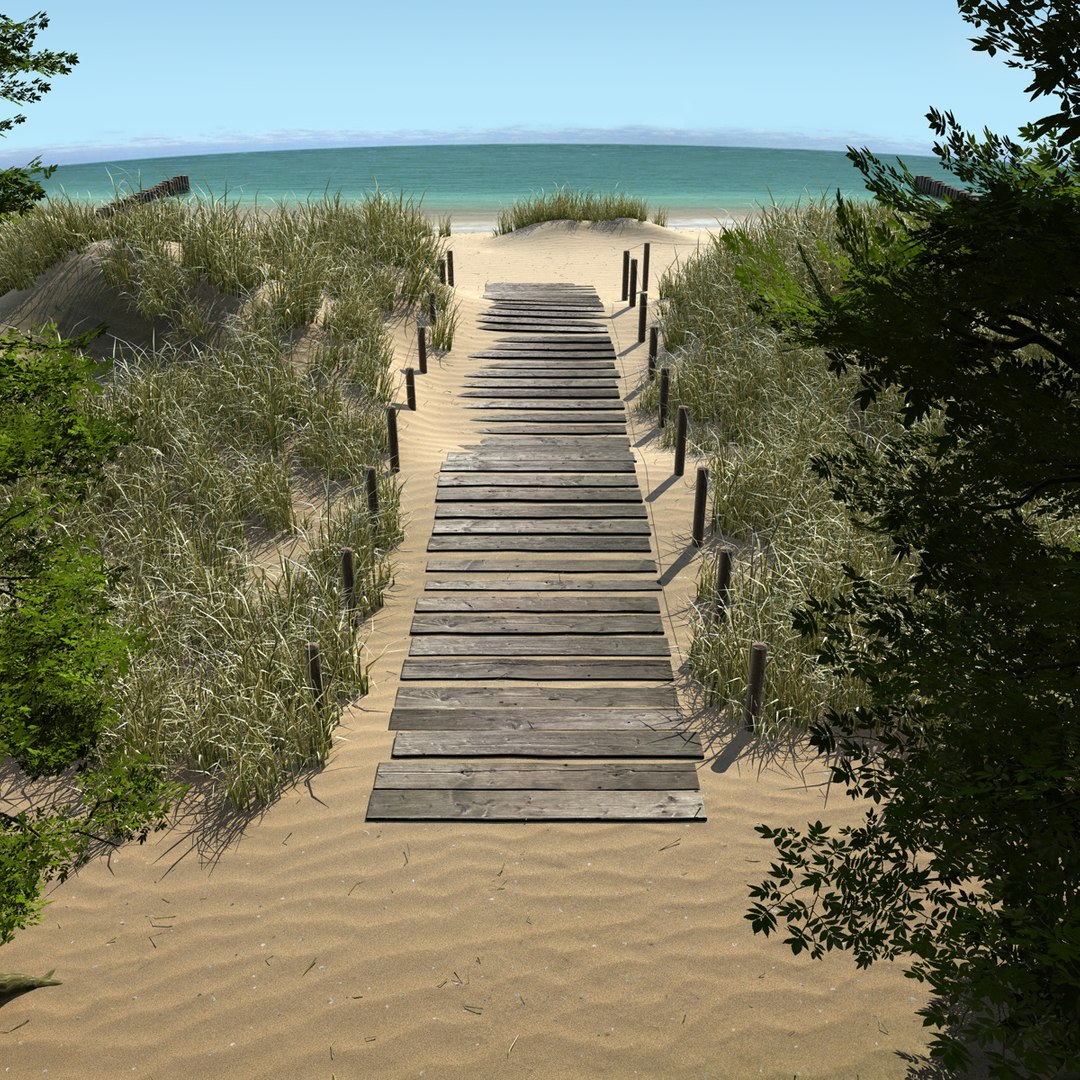 3d Modeled Beach Model