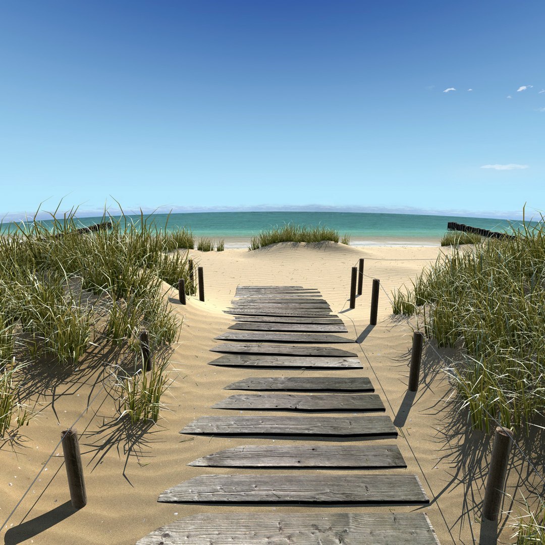 3d Modeled Beach Model