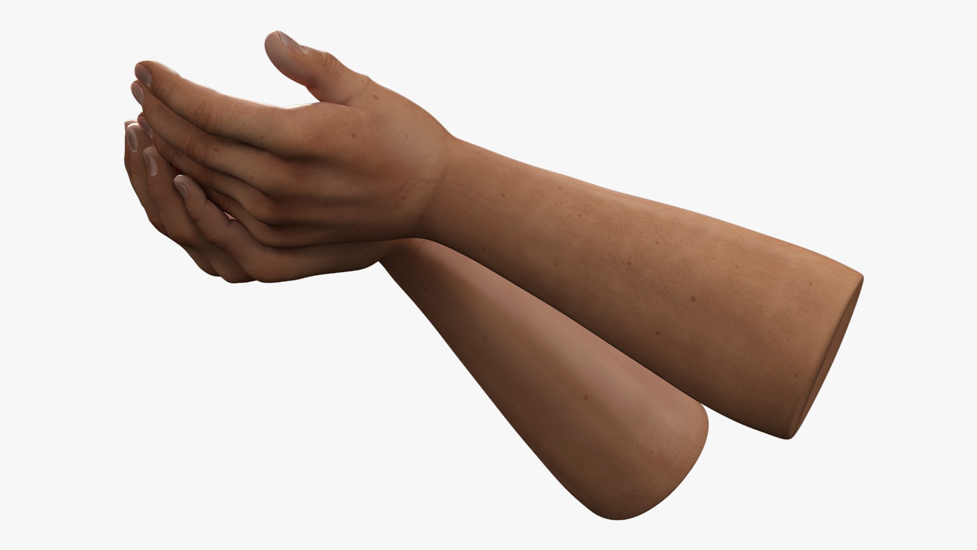 3D Man Hands Palms Together Model - TurboSquid 2384458