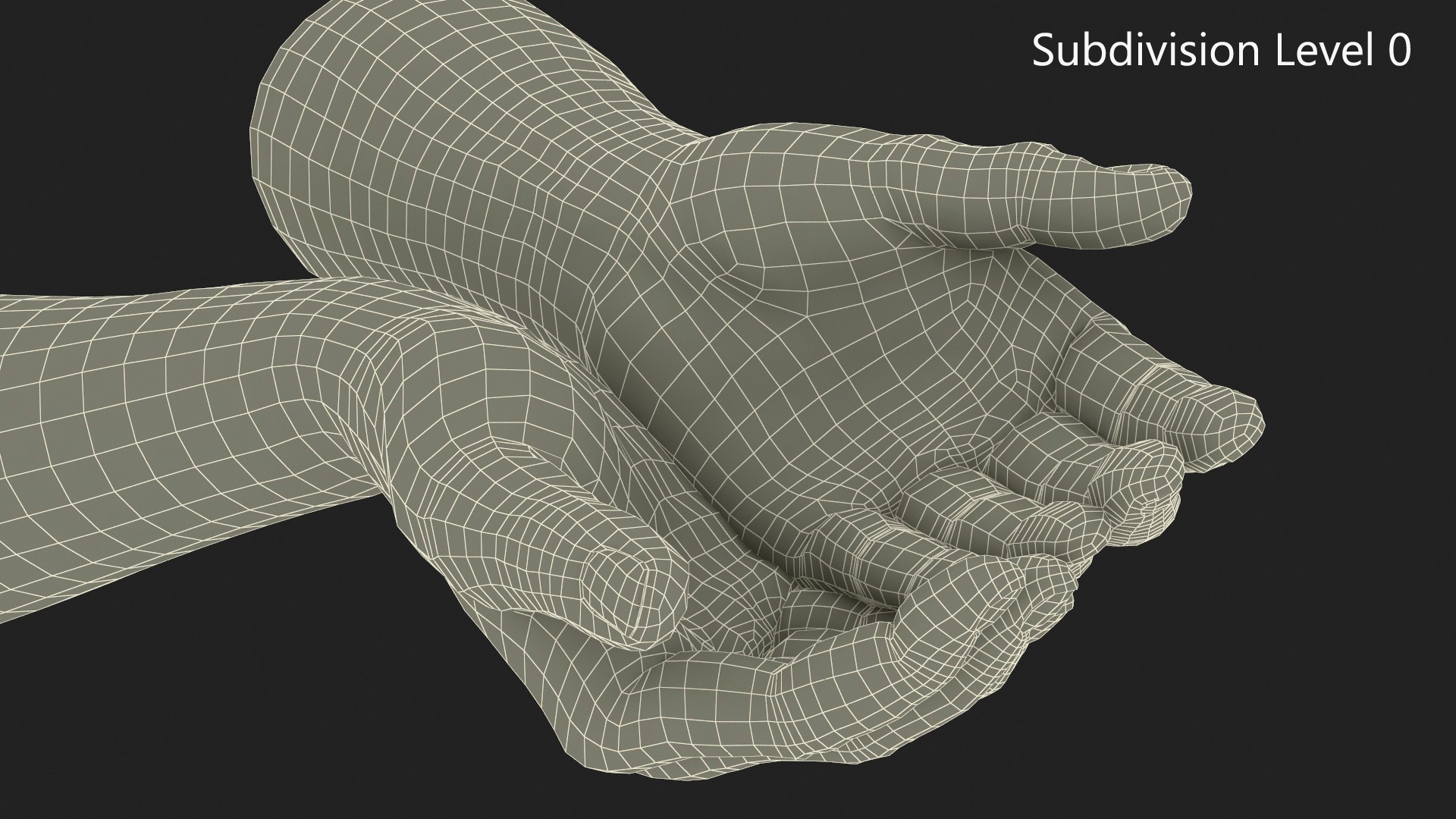 3D Man Hands Palms Together Model - TurboSquid 2384458