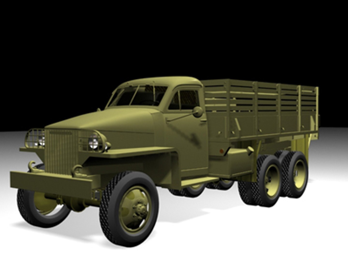3d Model Studebaker Wwii Military Truck