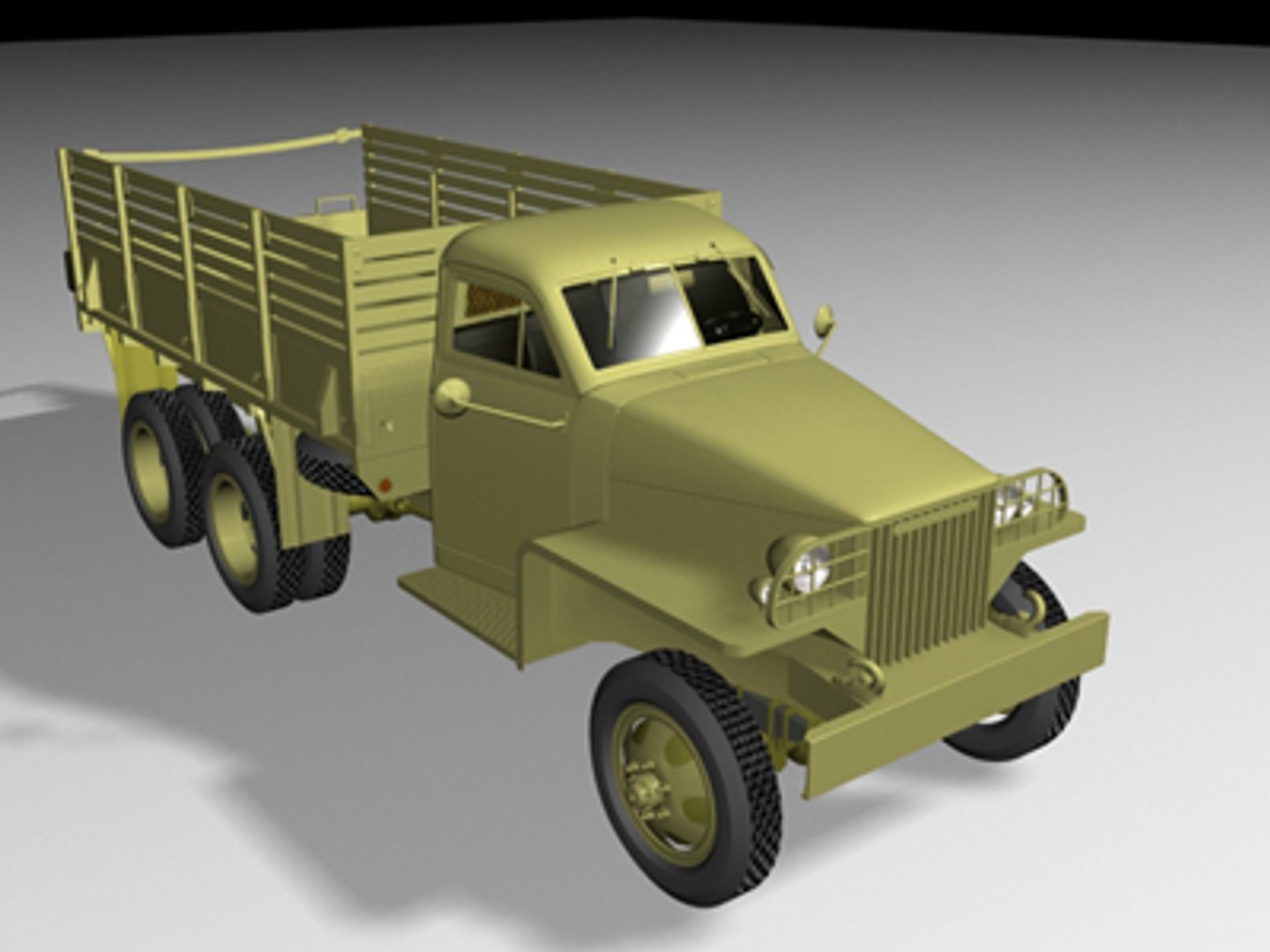 3d Model Studebaker Wwii Military Truck