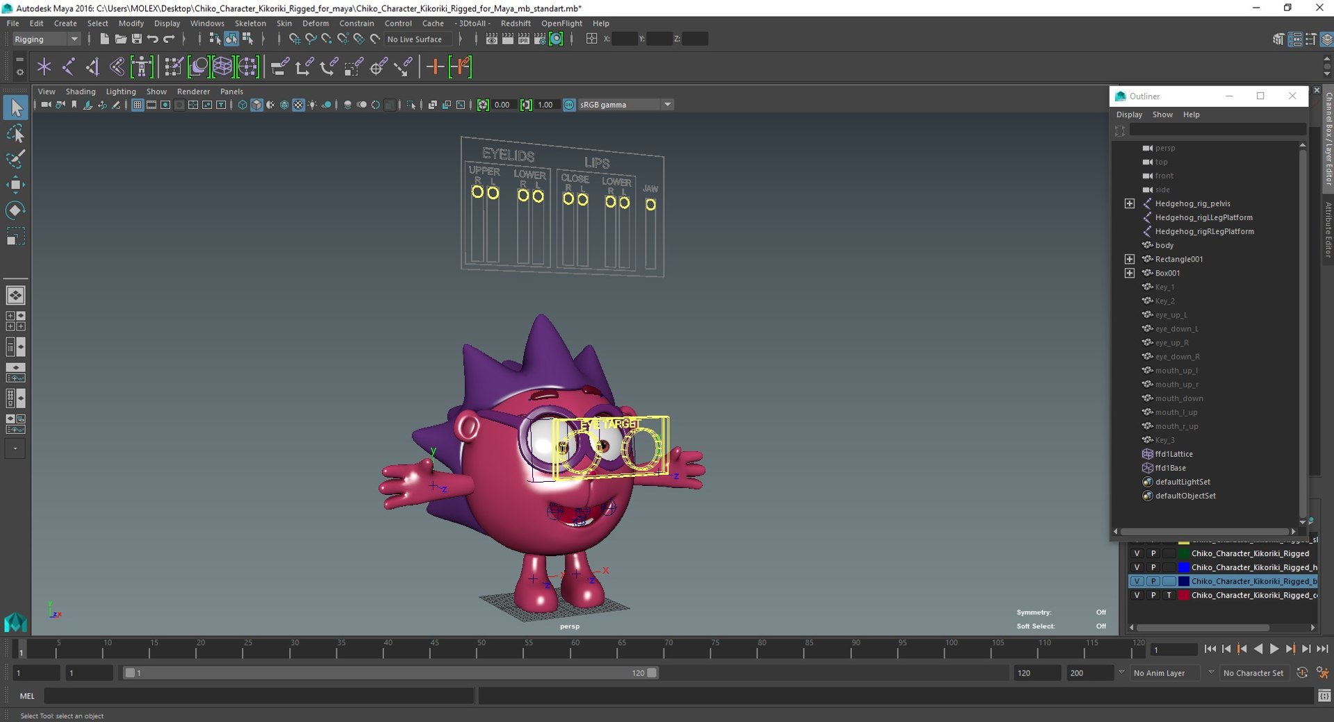 Chiko Character Kikoriki Rigged for Maya 3D model - TurboSquid 2167042