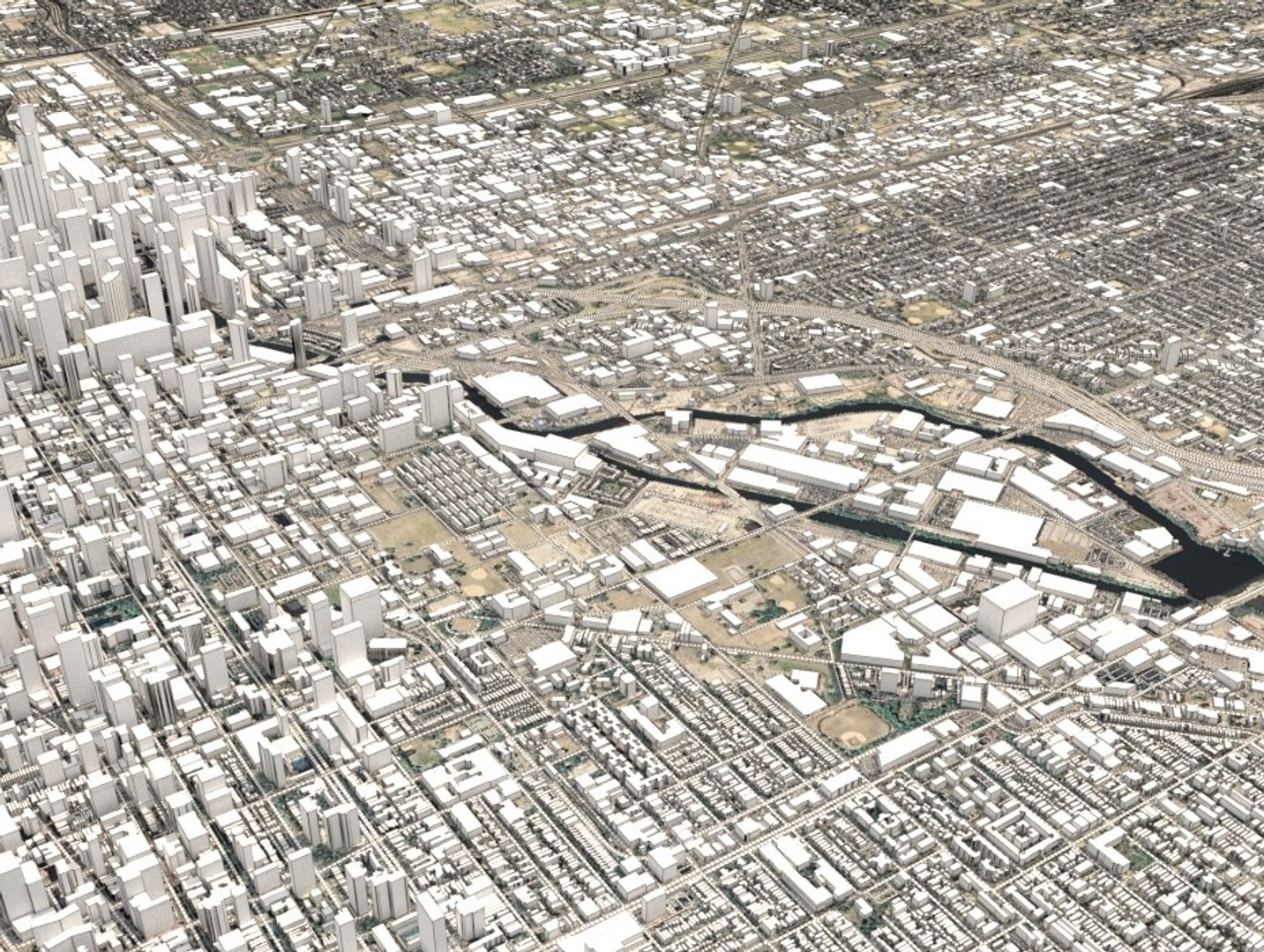3D Model Chicago City - TurboSquid 1652896