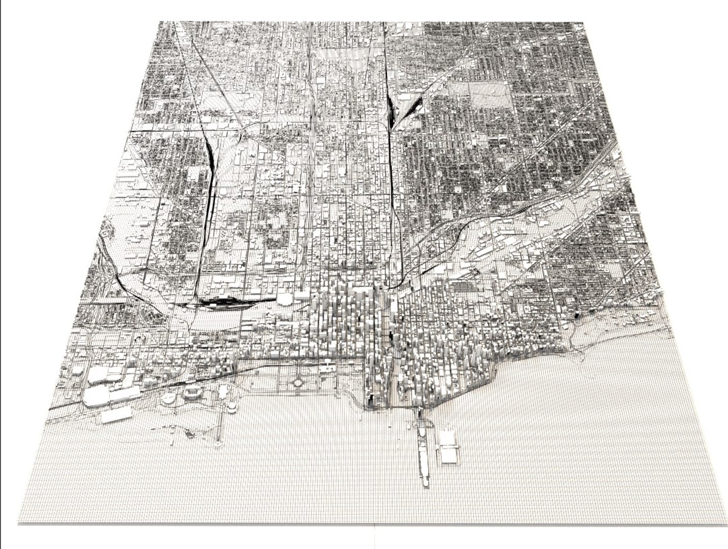 3D Model Chicago City - TurboSquid 1652896