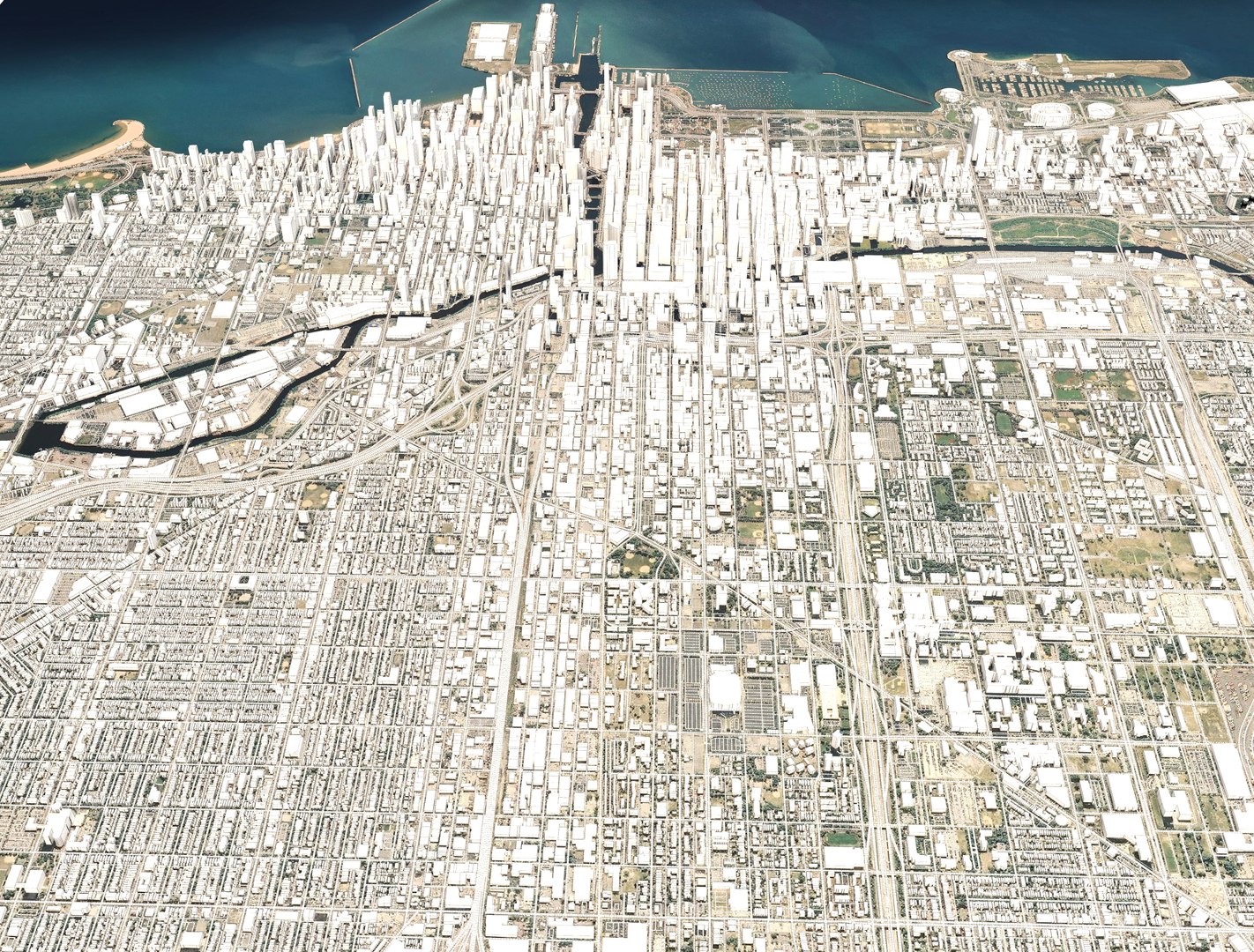 3D Model Chicago City - TurboSquid 1652896