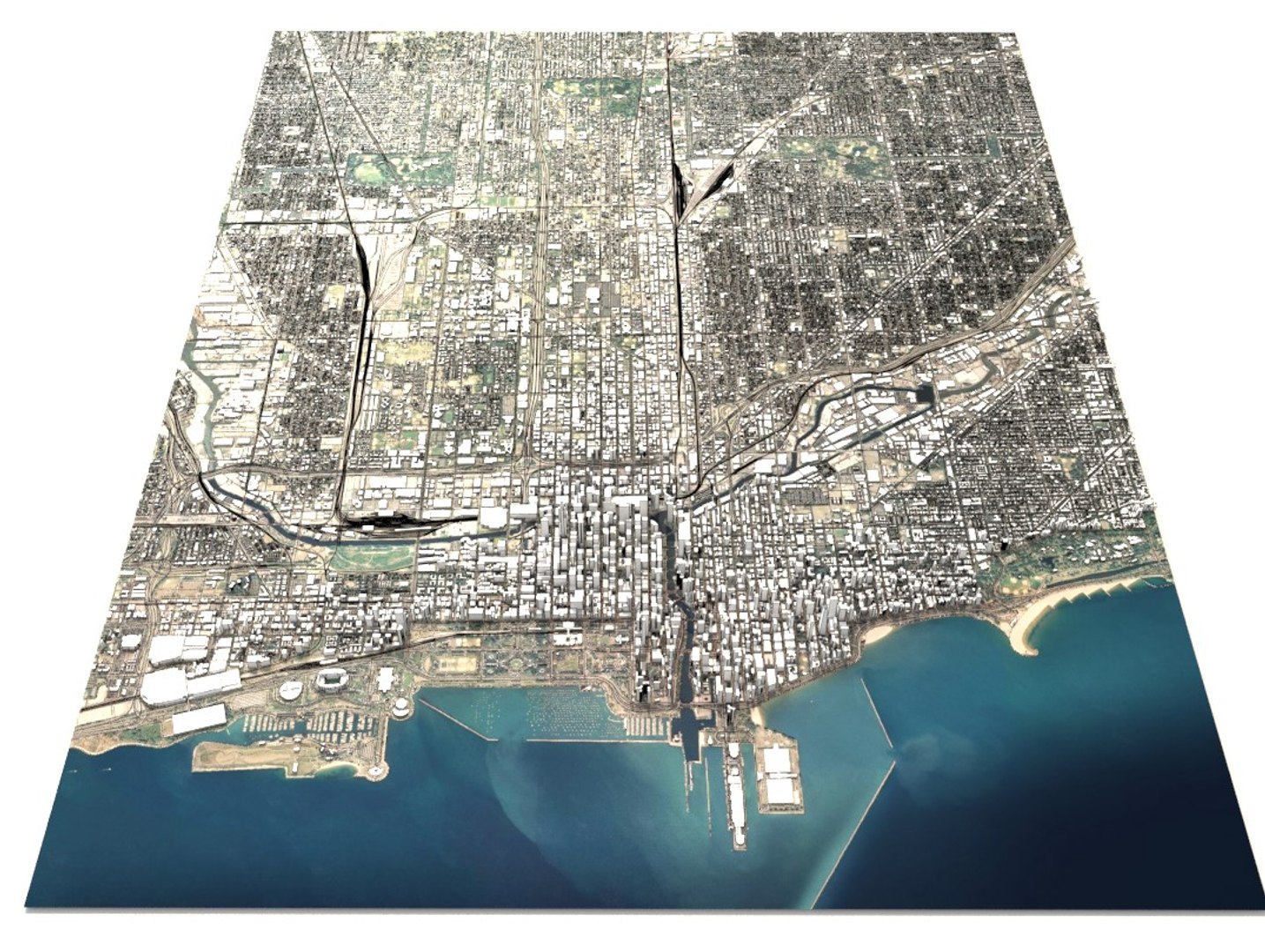 3D Model Chicago City - TurboSquid 1652896