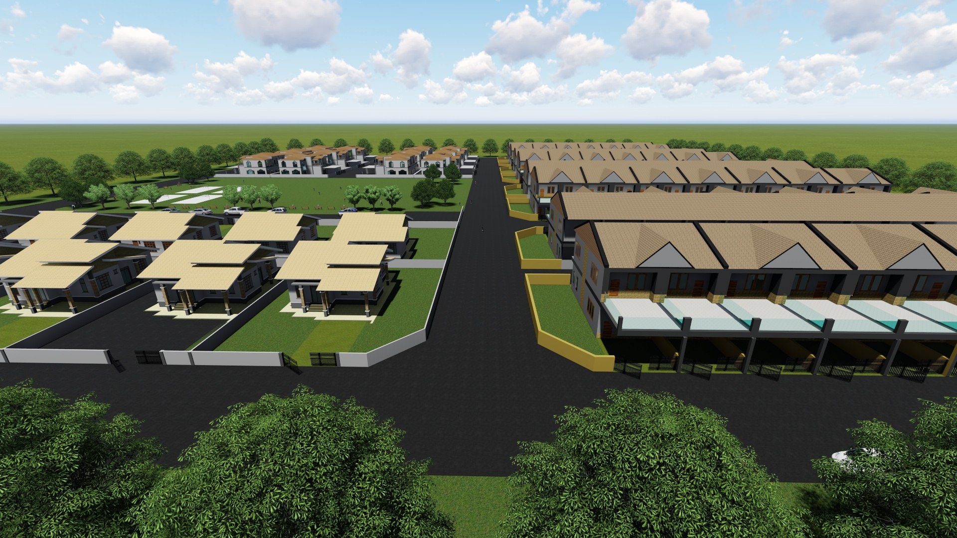 Residential Area Design 3D Model - TurboSquid 1363721