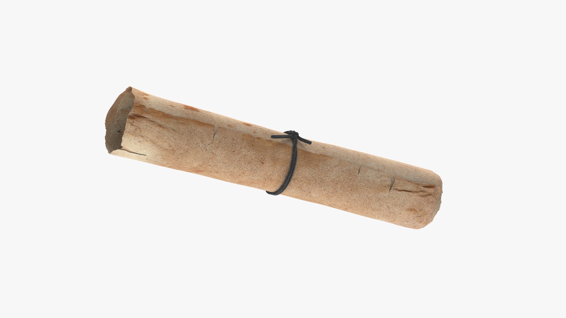 3D Model Parchment Roll Paper - TurboSquid 1613108