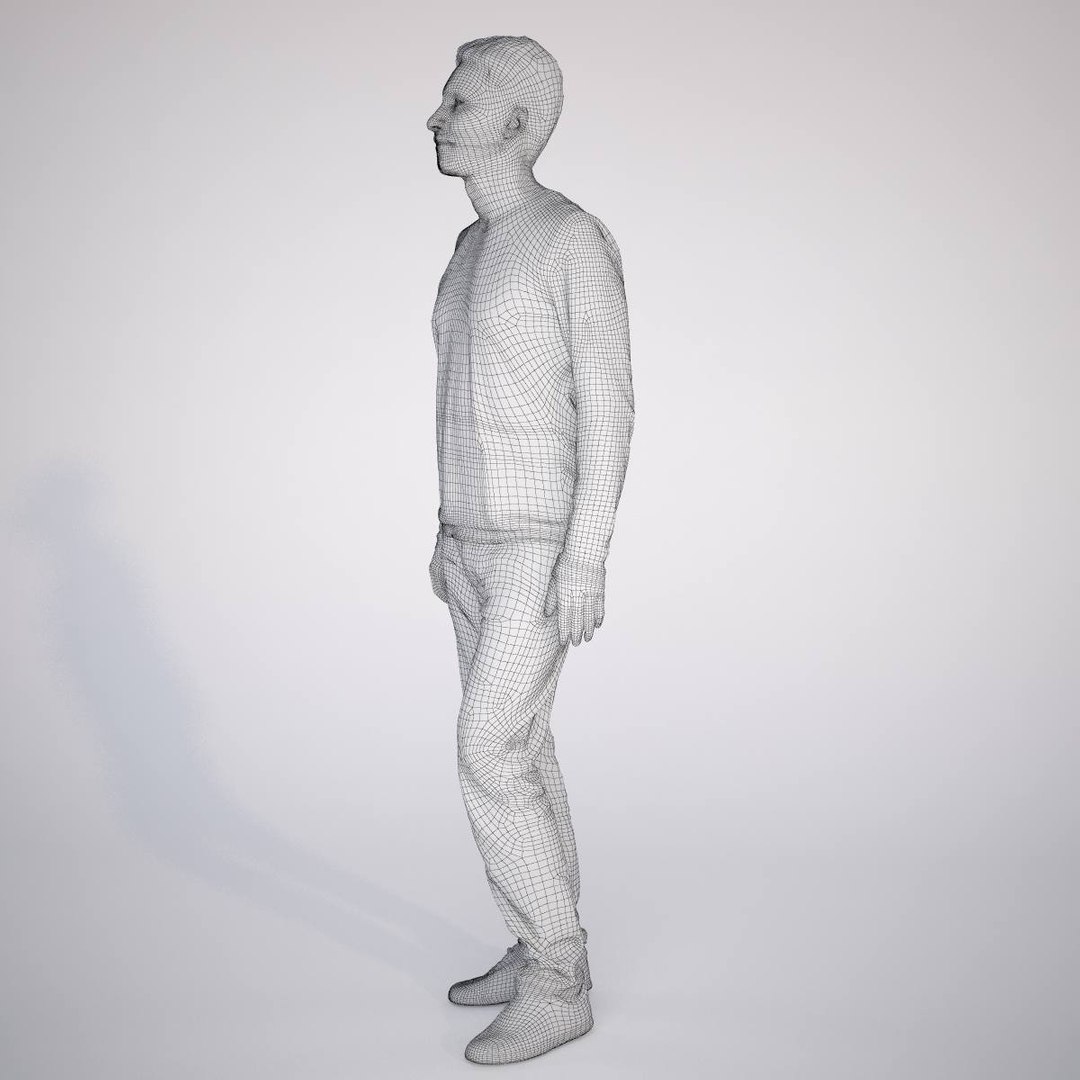 3d Model Man Male Human