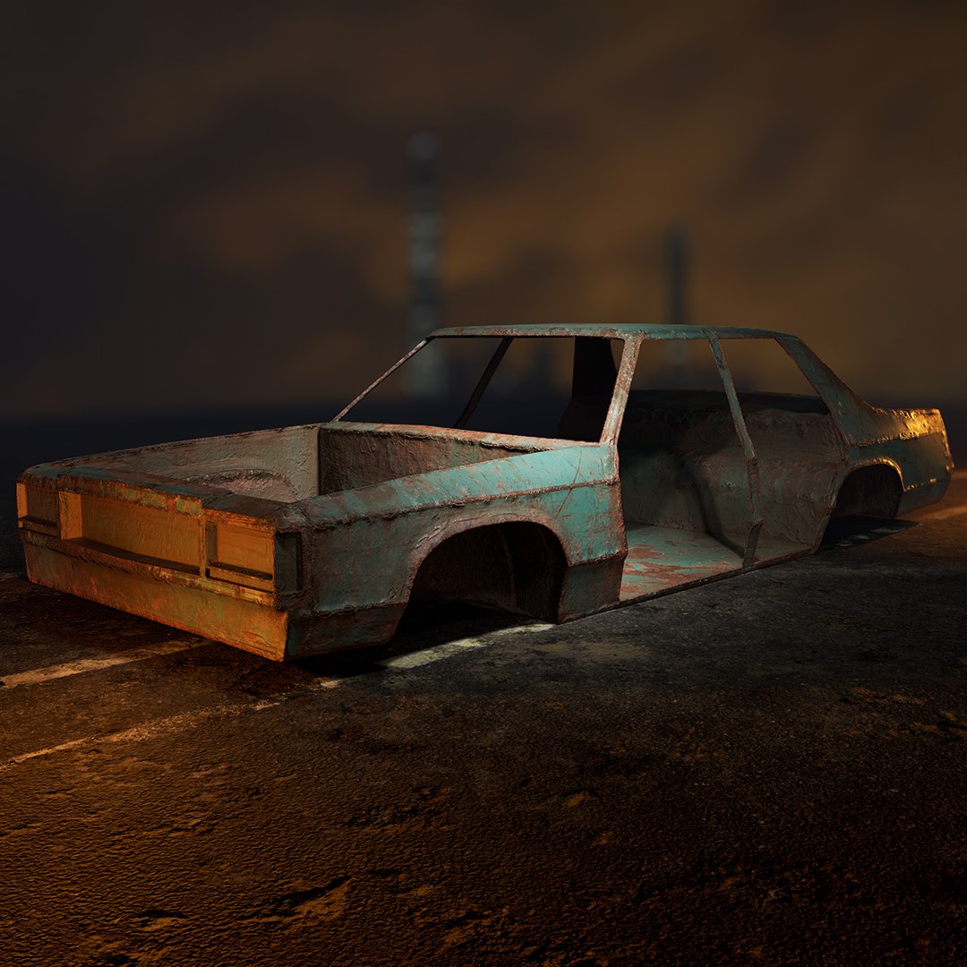 Old Car Body - 3D Model - TurboSquid 1659918