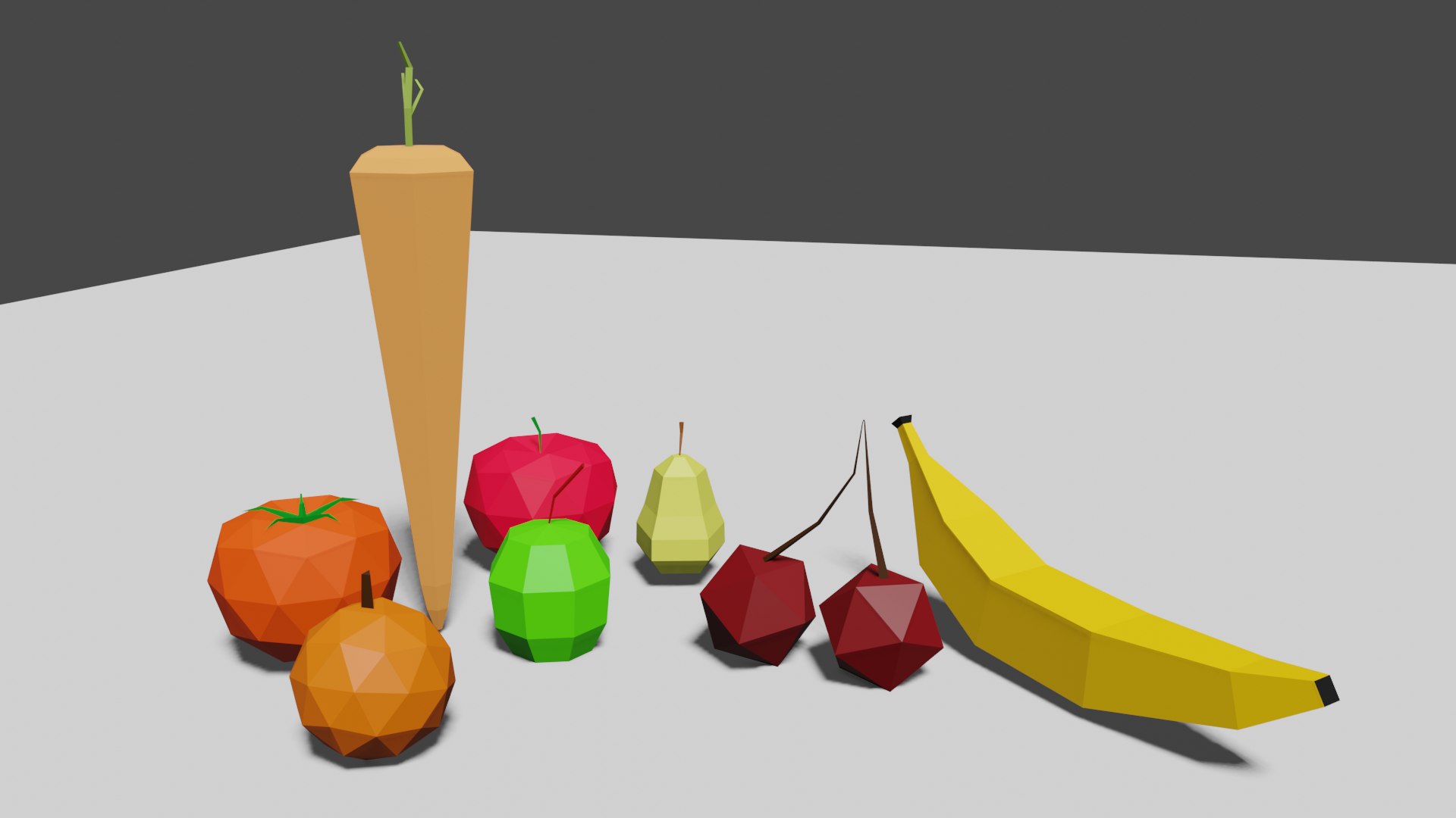 Fruits Vegetables 3D Model - TurboSquid 1592554