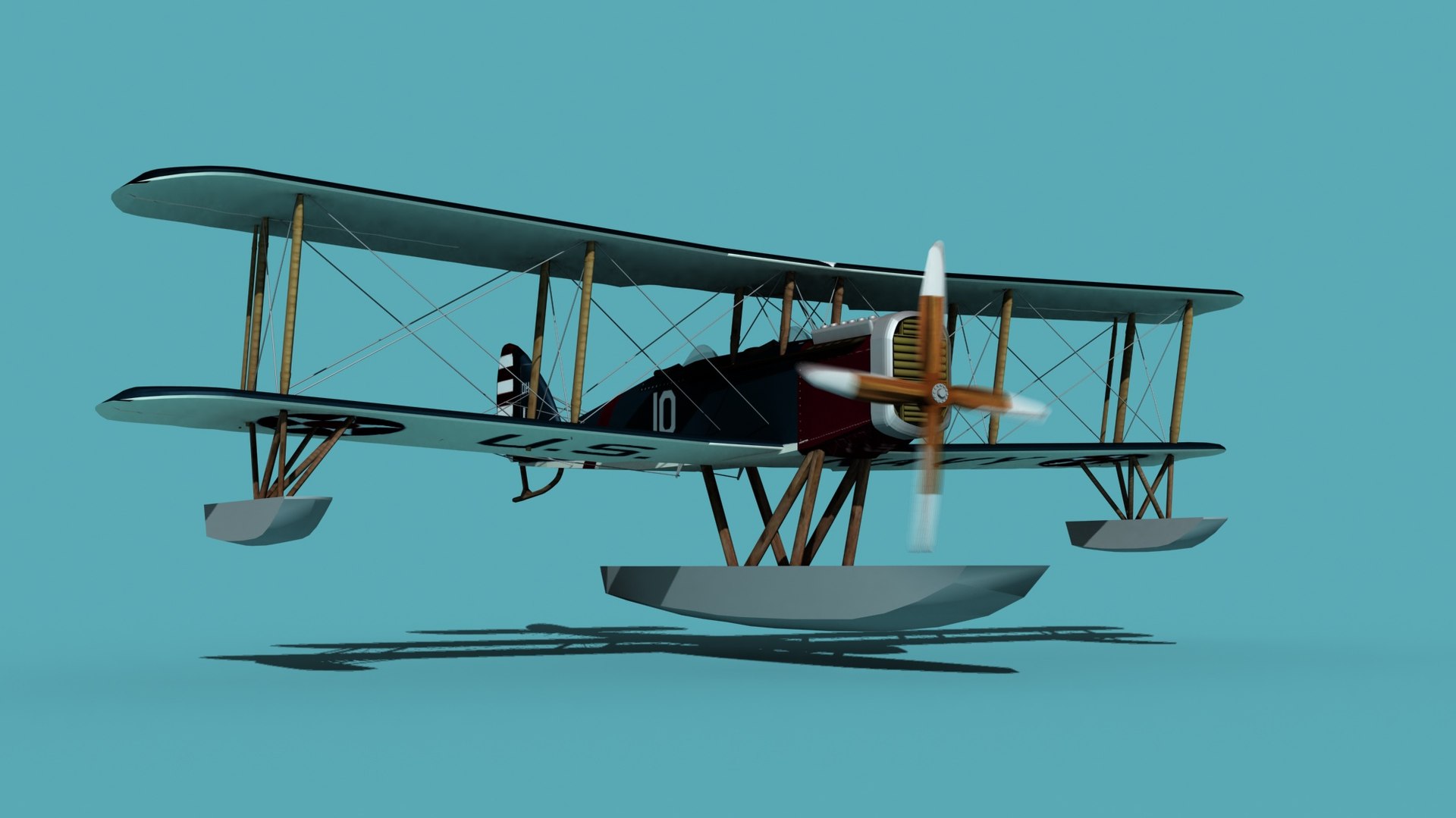 3D Airco DH-4 US Navy Seaplane - TurboSquid 1752511