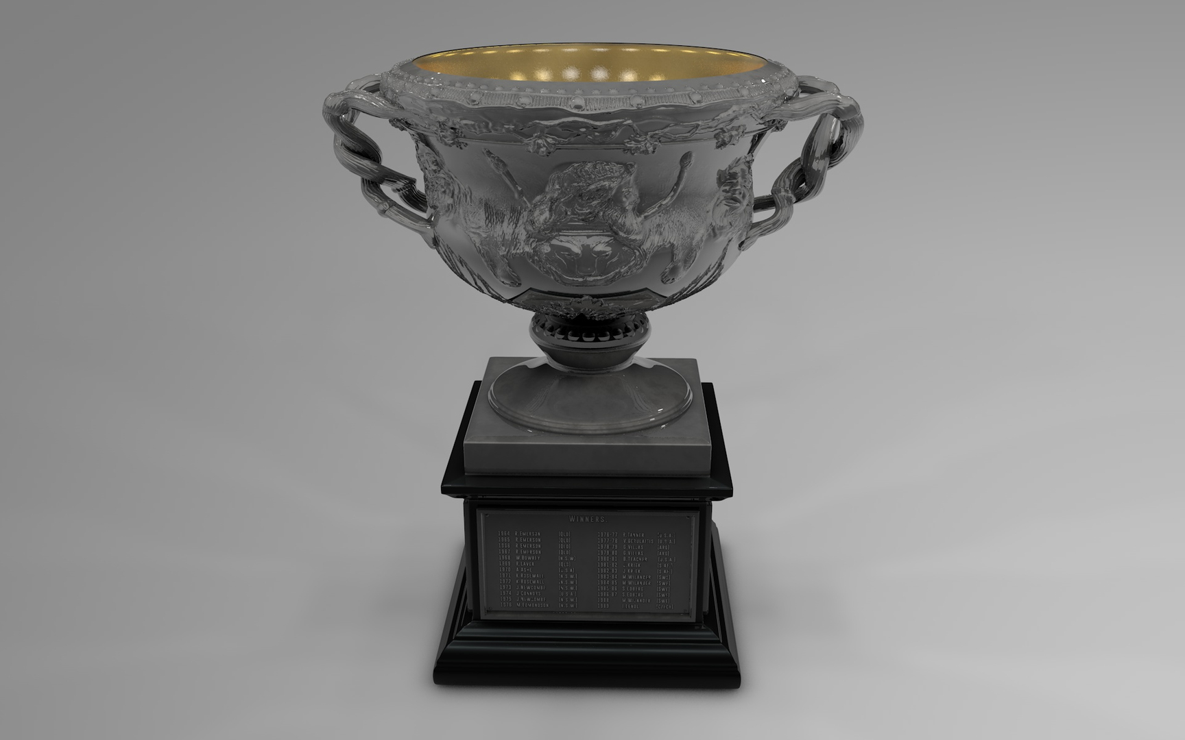 Australian Open 2022 Men Singles Trophy L1602 3D Model - TurboSquid 1847569