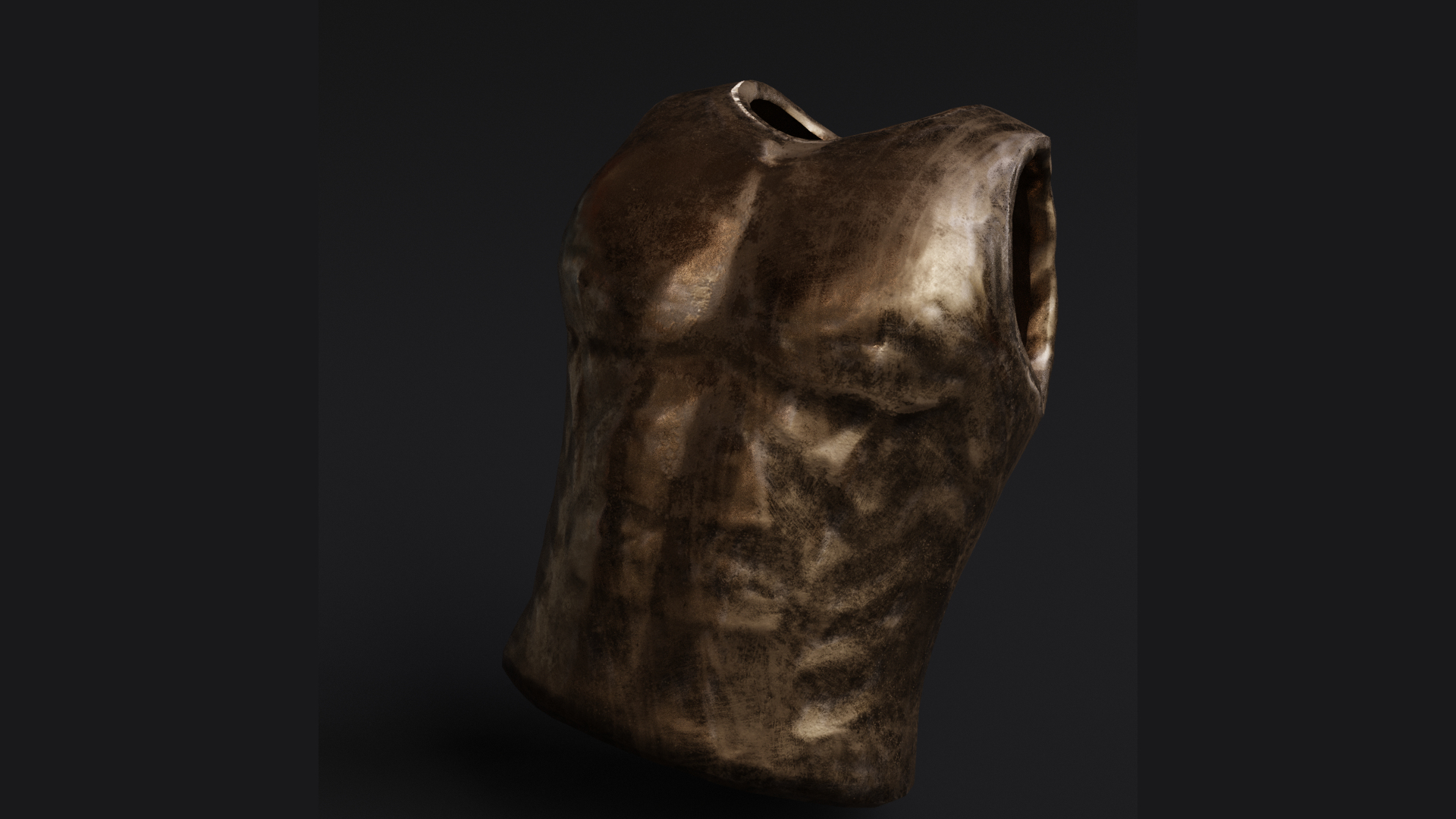 Greek spartan chestplate bronze model - TurboSquid 1712205