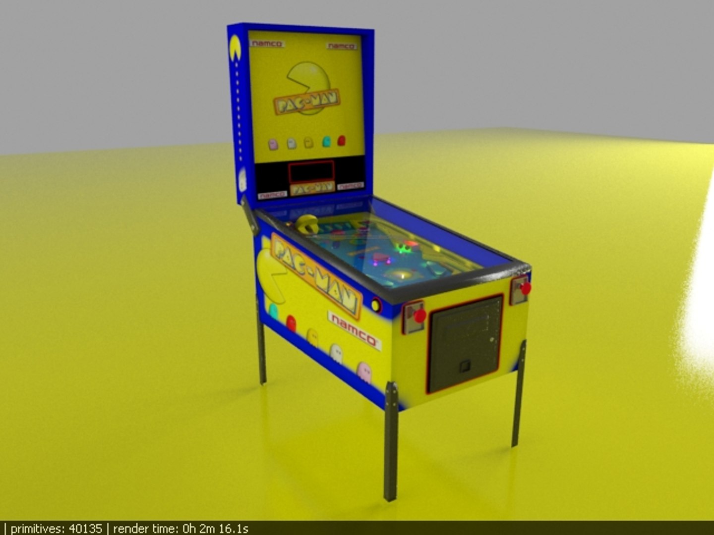 Pacman Pinball 3d Model