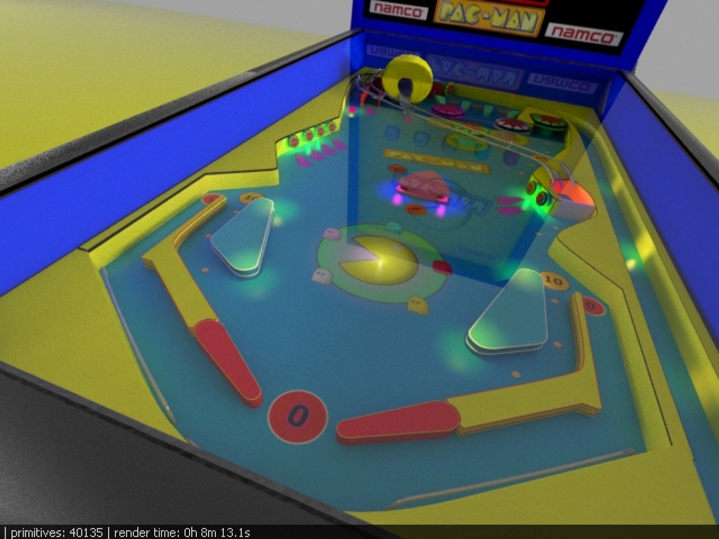 Pacman Pinball 3d Model
