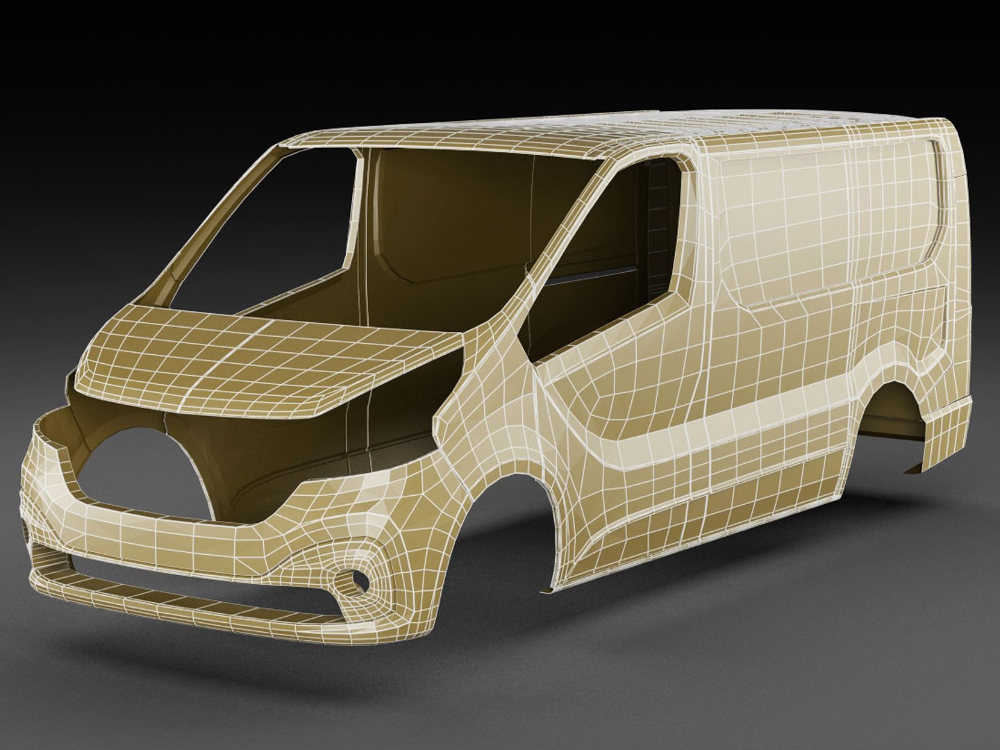 3d model renault trafic 2015