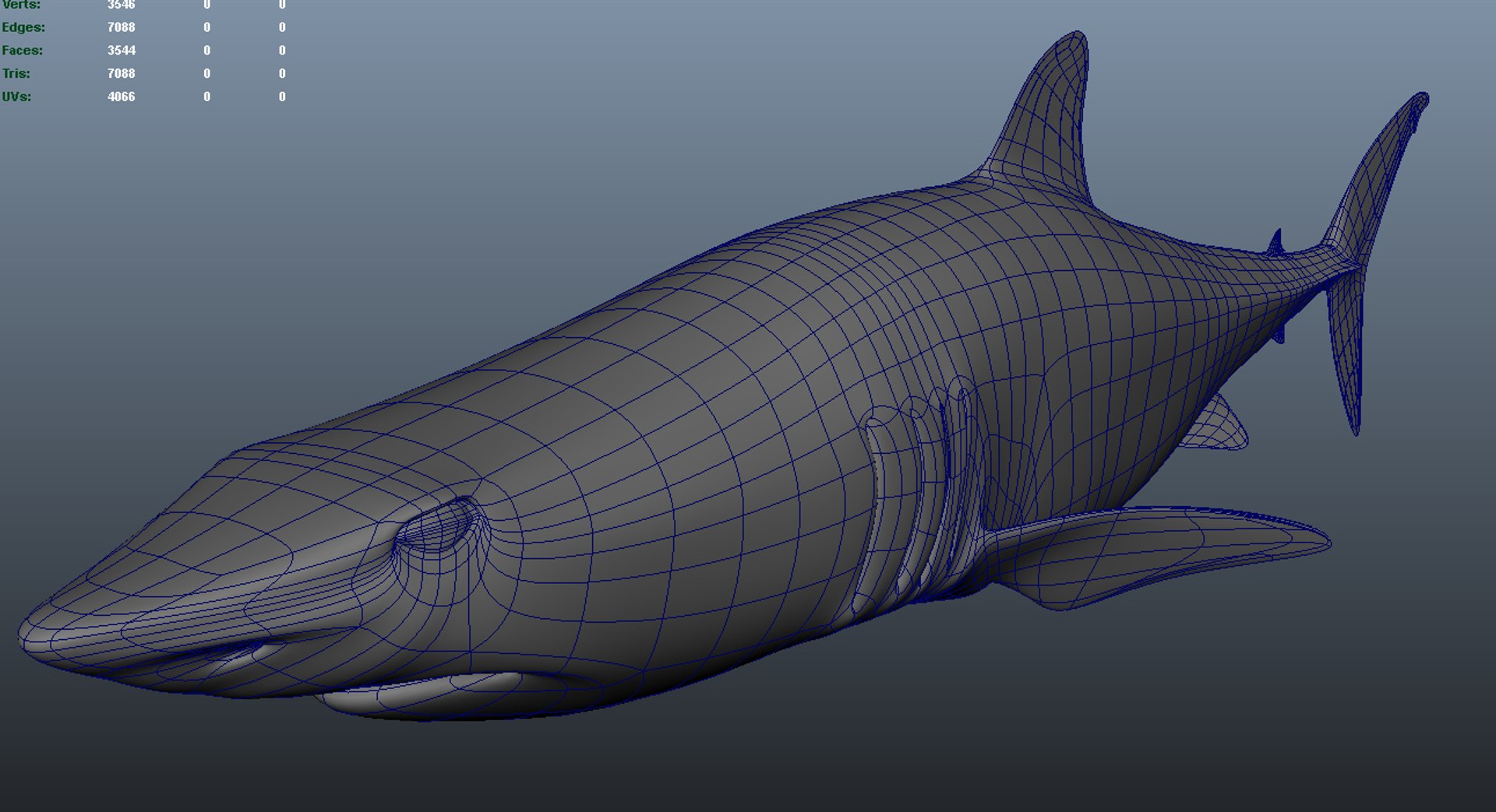 Shortfin mako shark 3D model - TurboSquid 1307393