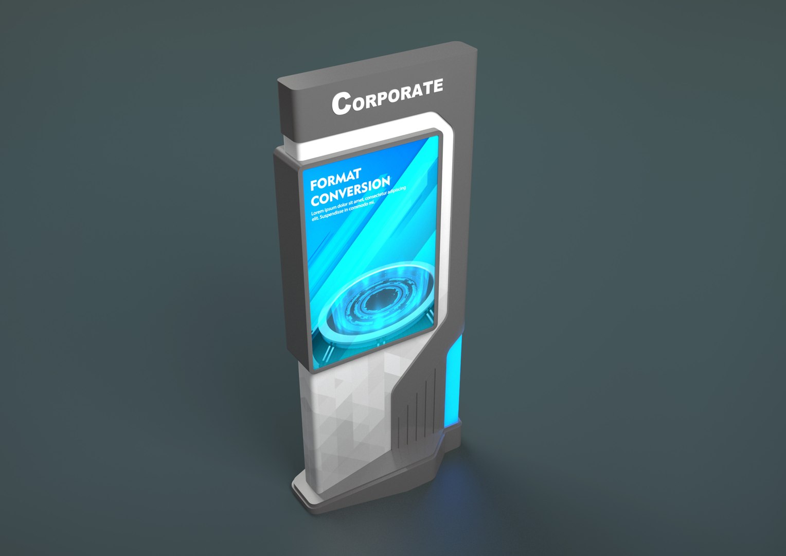 3D SIGNAGE STAND 01 Model - TurboSquid 1723295